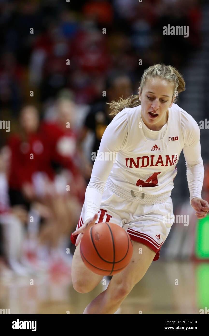 Bloomington, United States. 19th Feb, 2022. Indiana Hoosiers guard ...