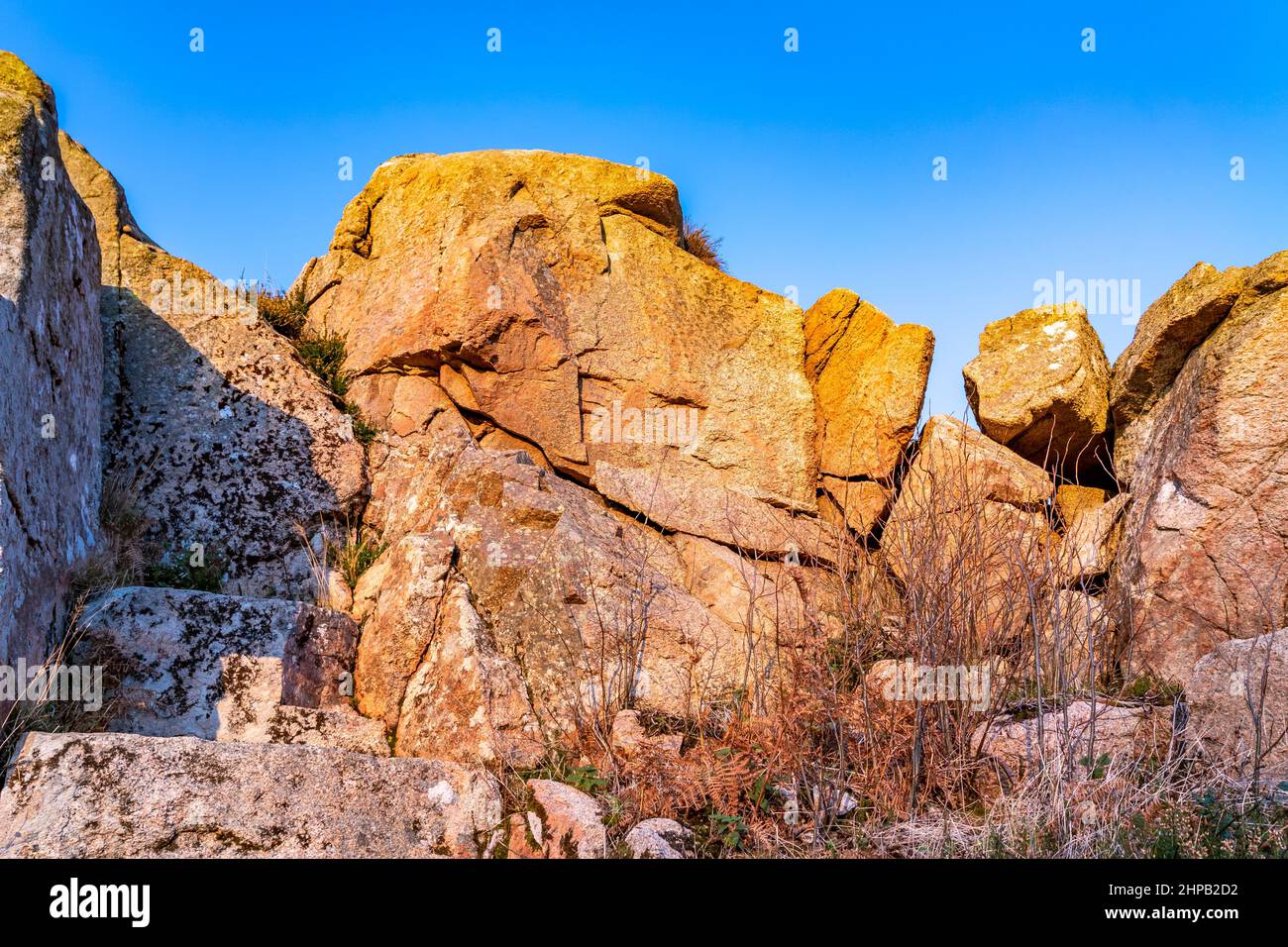 The historic mass rock by Kincasslagh in County Donegal - Ireland Stock ...
