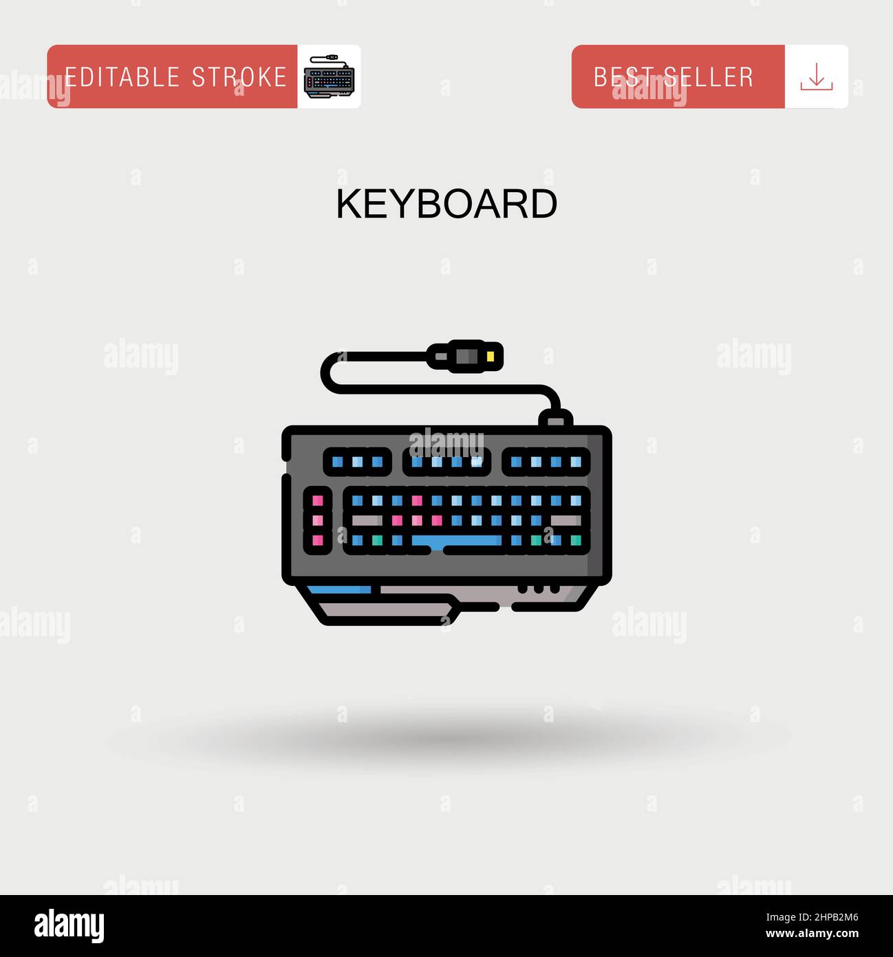 Laptop Notebook Keyboard Typing Stock Vector Images Alamy