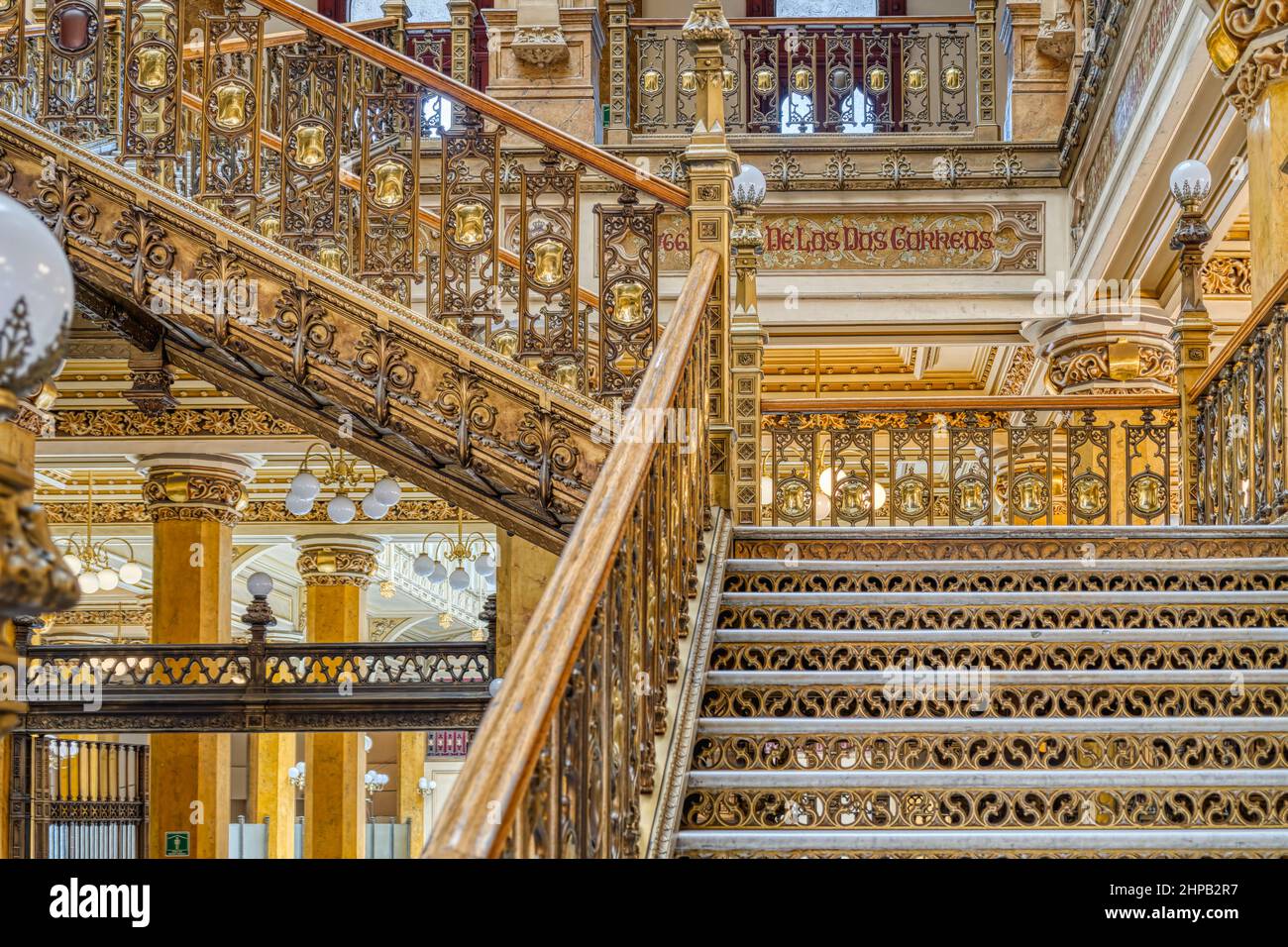 Mexico City, Post office building Stock Photo - Alamy