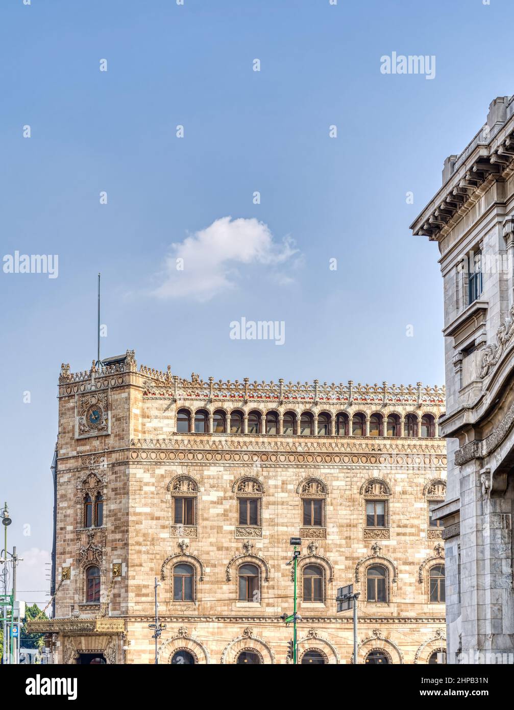 Mexico City, Post office building Stock Photo - Alamy