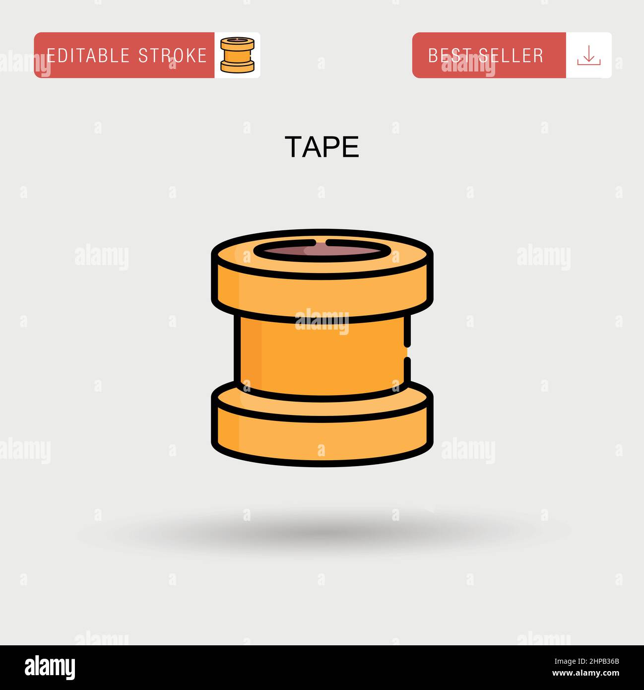 Tape Simple vector icon Stock Vector Image & Art - Alamy