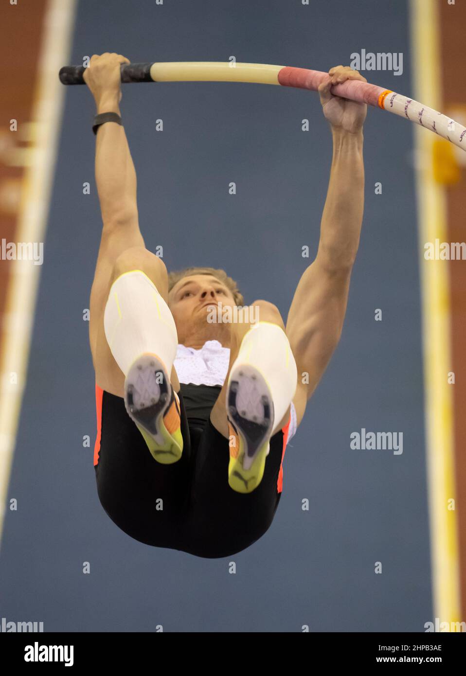 Ben Broeders of Belgium competing in the pole vault at the Muller ...