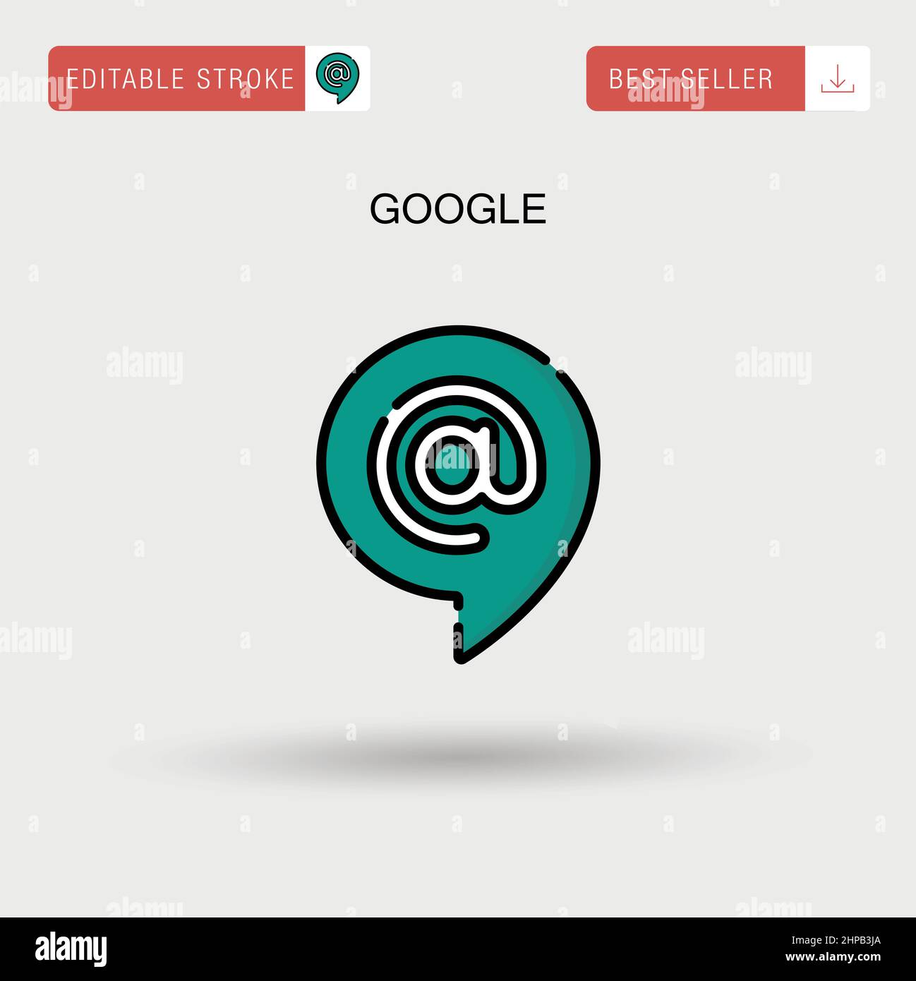 Google Simple vector icon Stock Vector Image & Art - Alamy