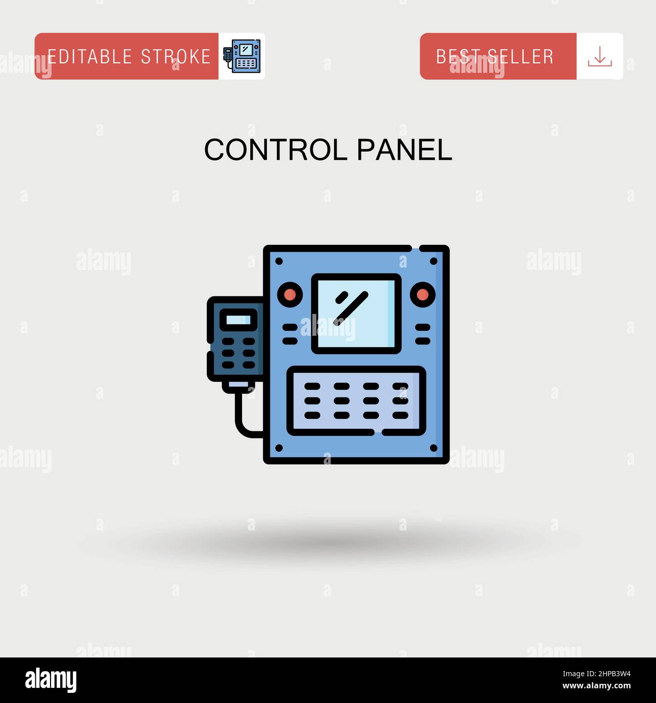 Industrial equipment control panel Stock Vector Images - Alamy