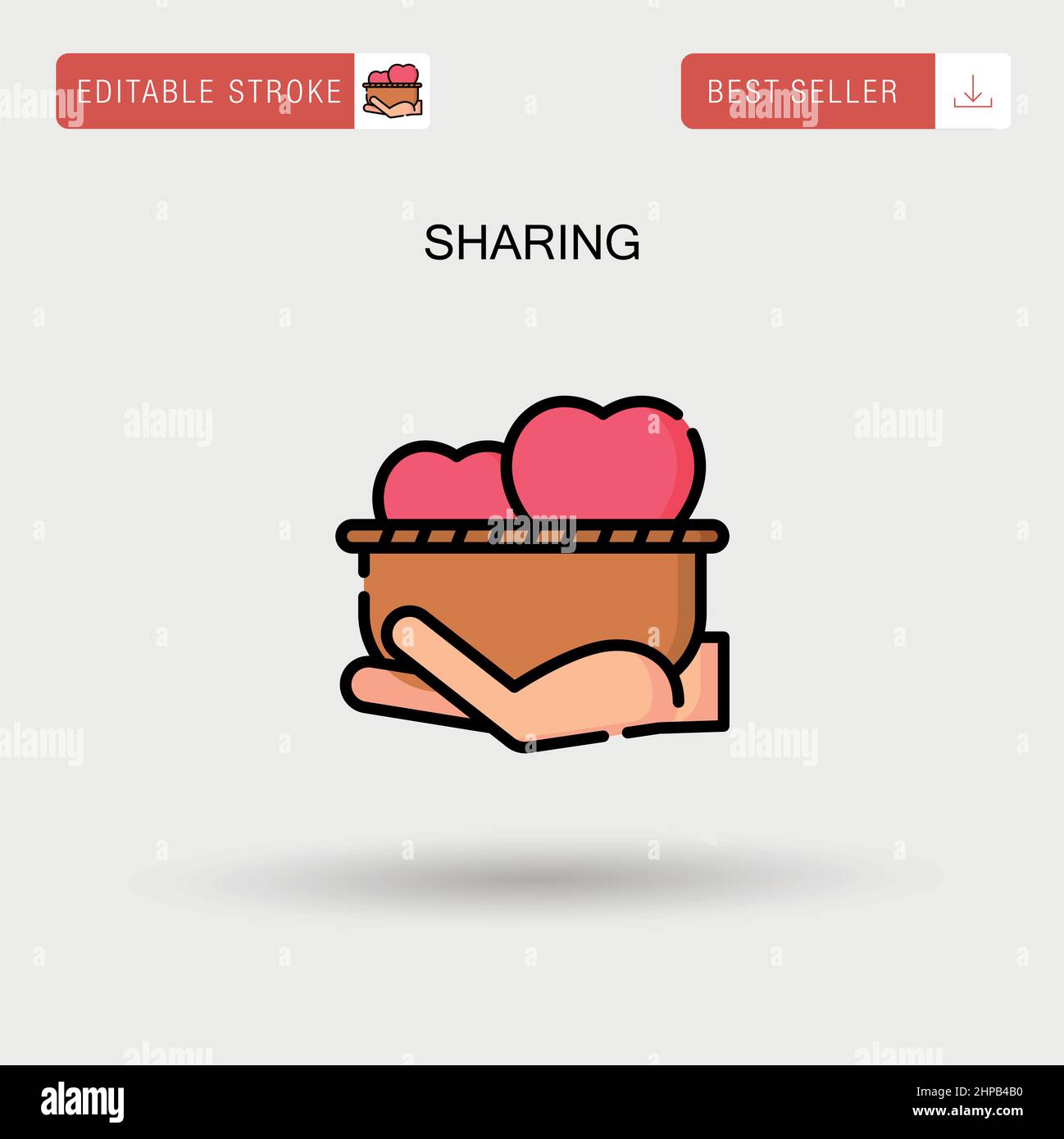 Sharing Simple vector icon Stock Vector Image & Art - Alamy