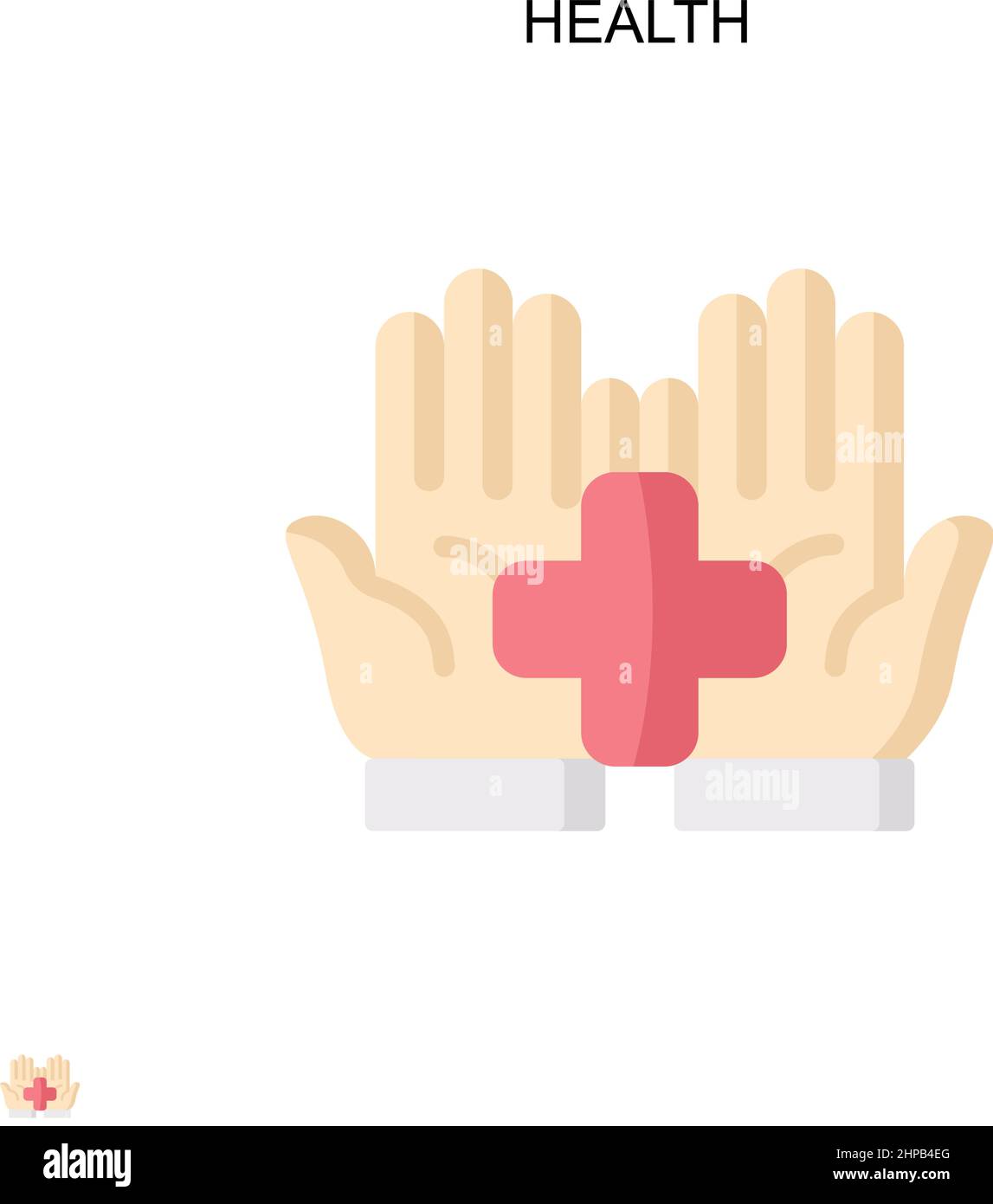 Health Simple vector icon. Illustration symbol design template for web ...