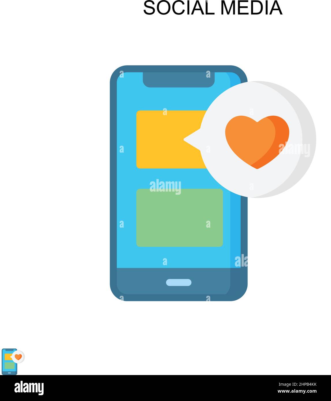 Social Media Simple Vector Icon Illustration Symbol Design Template For Web Mobile Ui Element