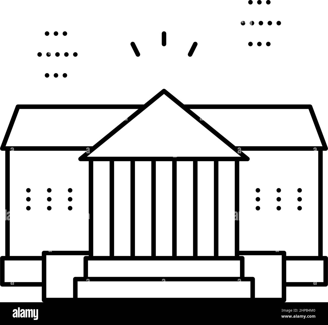 house residence line icon vector illustration Stock Vector Image & Art ...