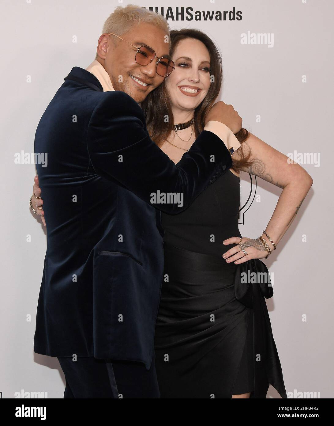 (L-R) Frederic Aspiras and Sarah Tanno arrives at the 9th Annual Make ...