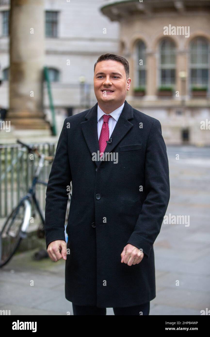 London, England, UK. 20th Feb, 2022. Shadow Health Secretary WES ...