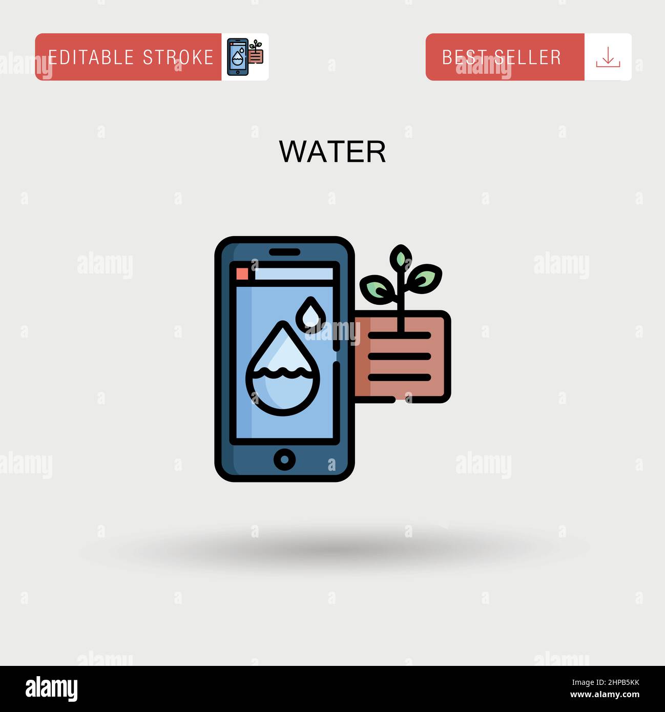 Sun falling water Stock Vector Images - Alamy