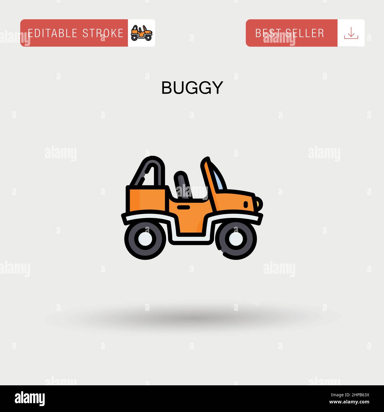 Buggy Simple vector icon Stock Vector Image & Art - Alamy