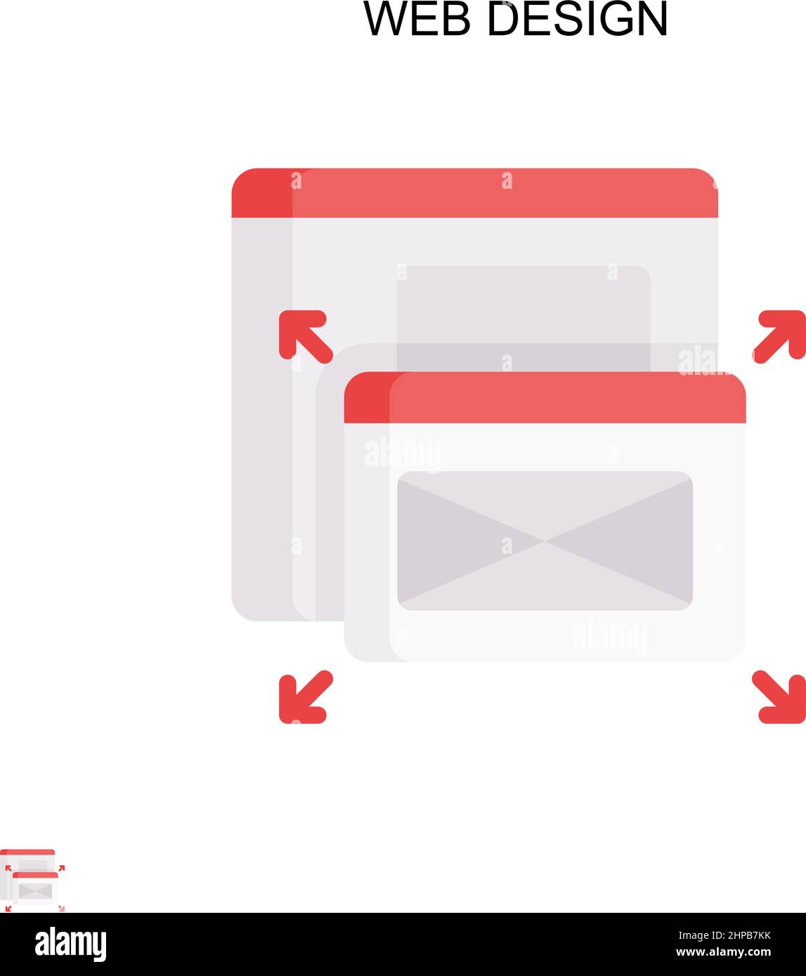 Web design Simple vector icon. Illustration symbol design template for ...