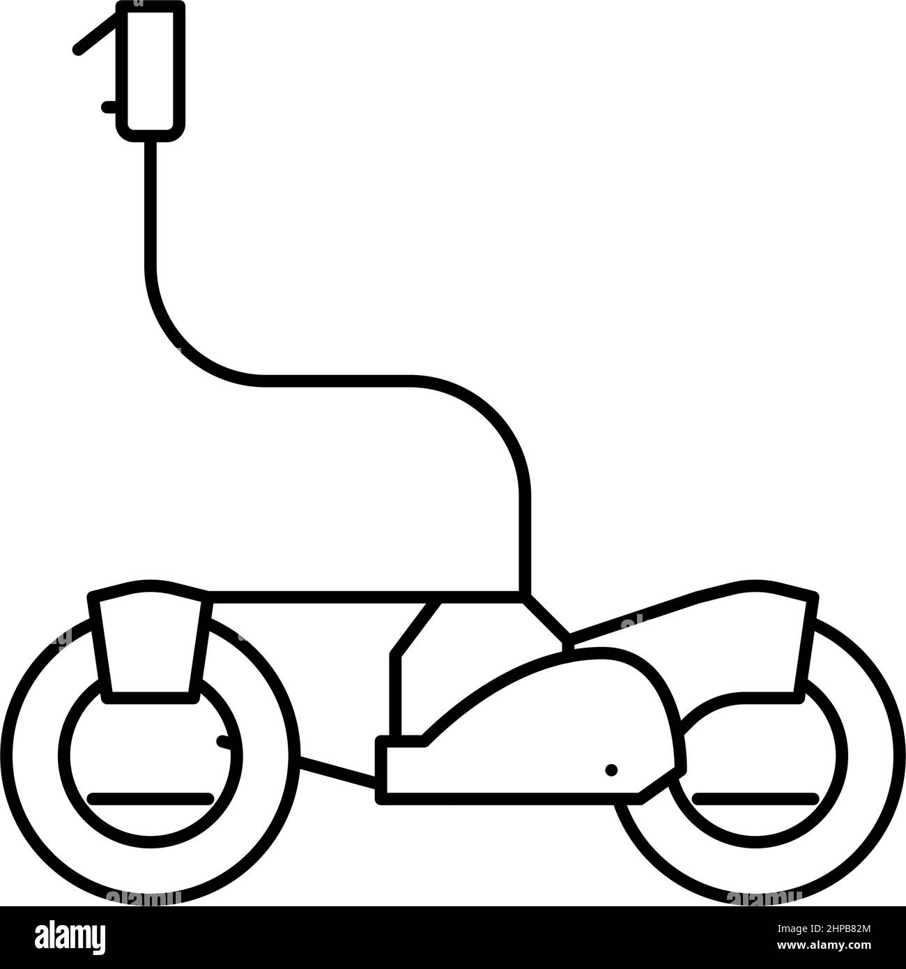 motorized vehicle transport line icon vector illustration Stock Vector ...