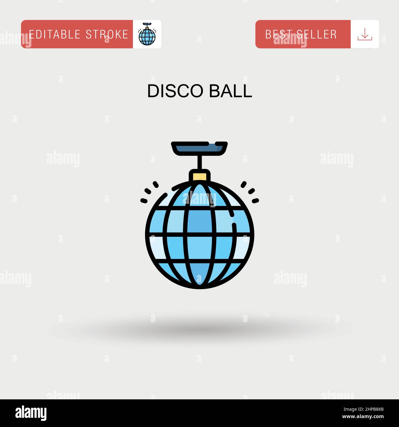 Disco ball Simple vector icon Stock Vector Image & Art - Alamy