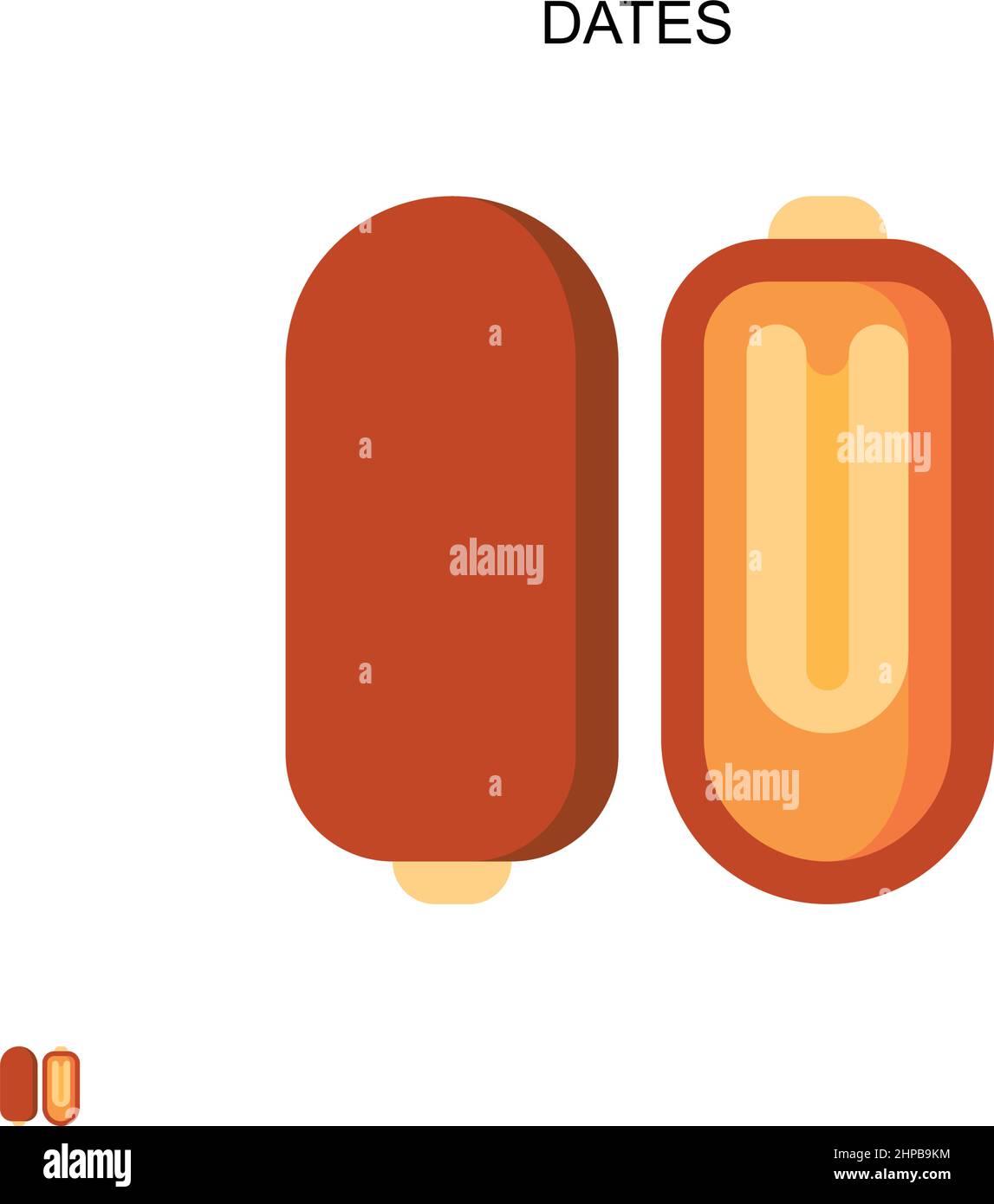 Dates Simple vector icon. Illustration symbol design template for web ...