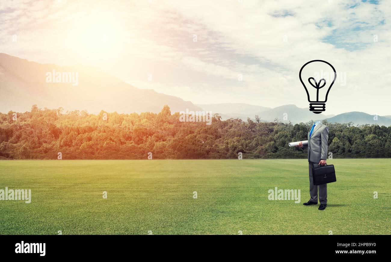 Man of creative ideas Stock Photo - Alamy