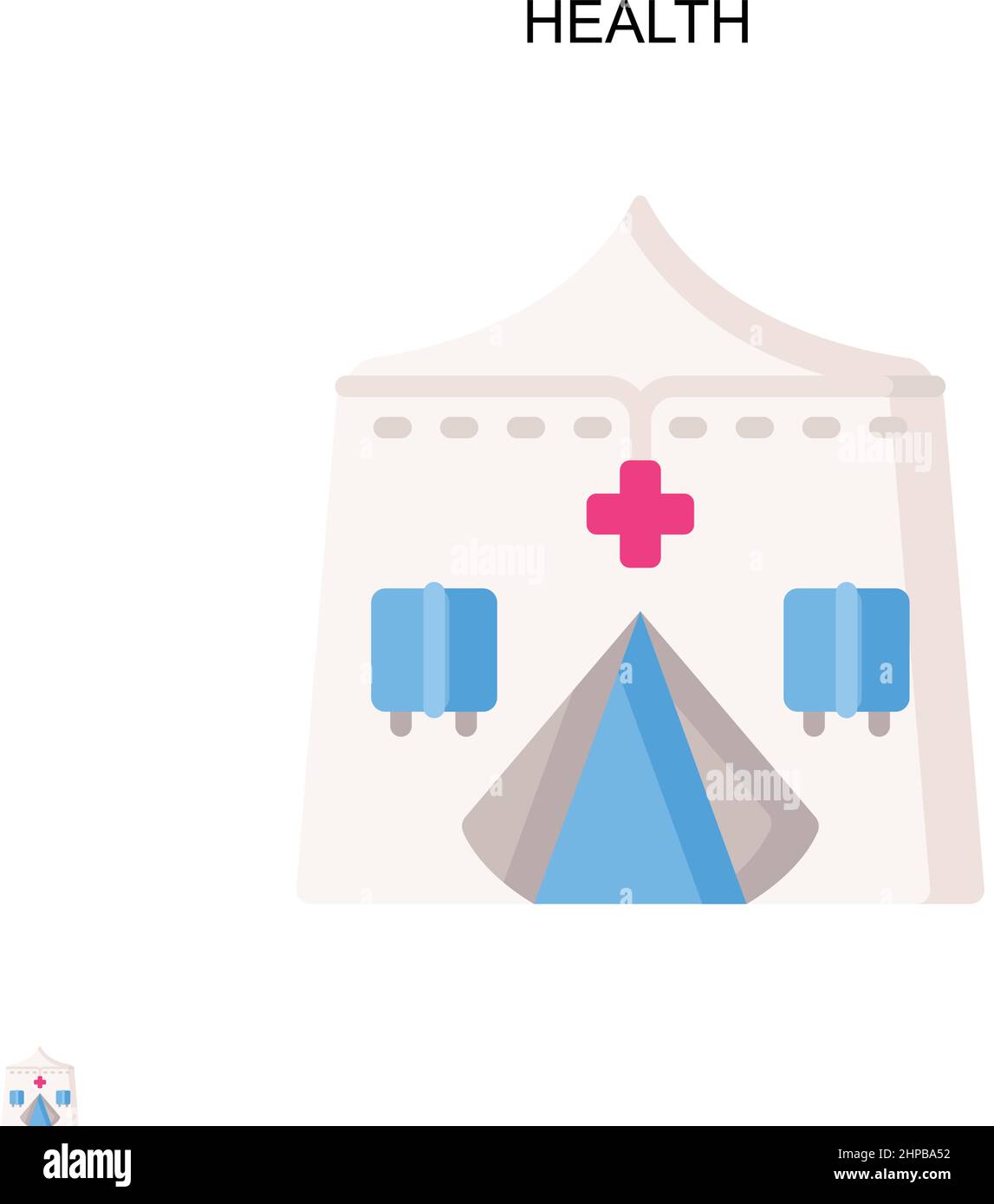 Health Simple vector icon. Illustration symbol design template for web ...