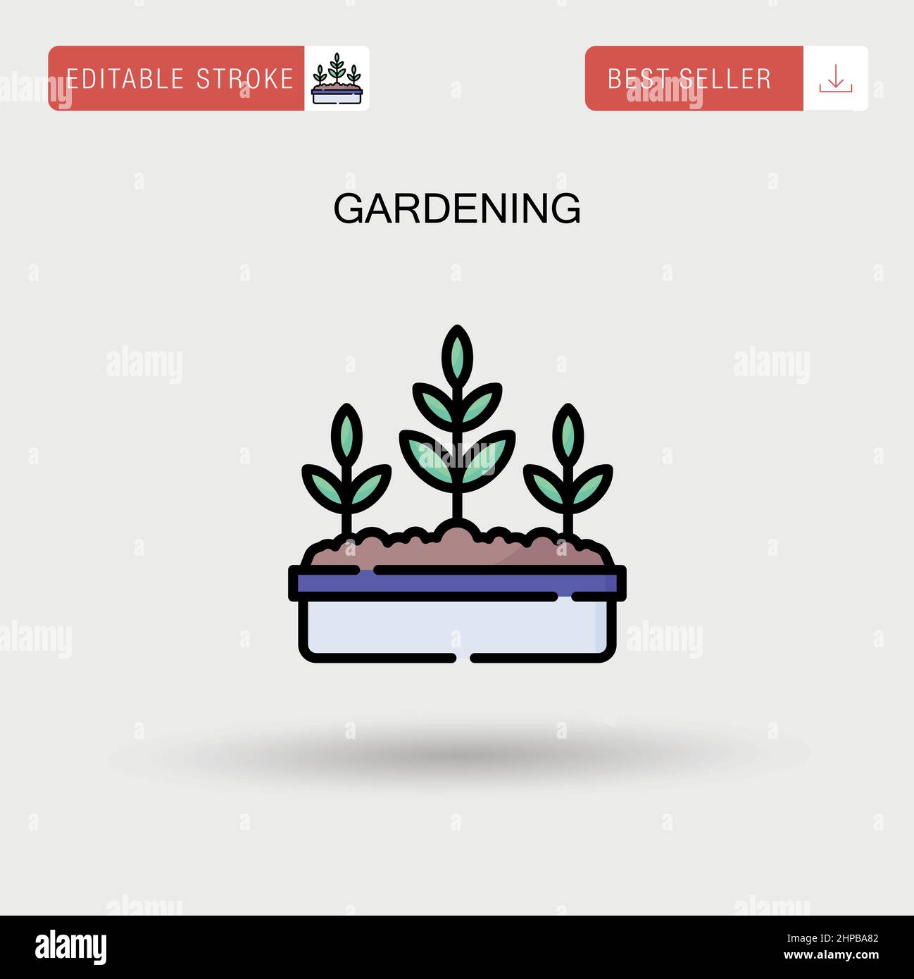 Gardening Simple vector icon Stock Vector Image & Art - Alamy