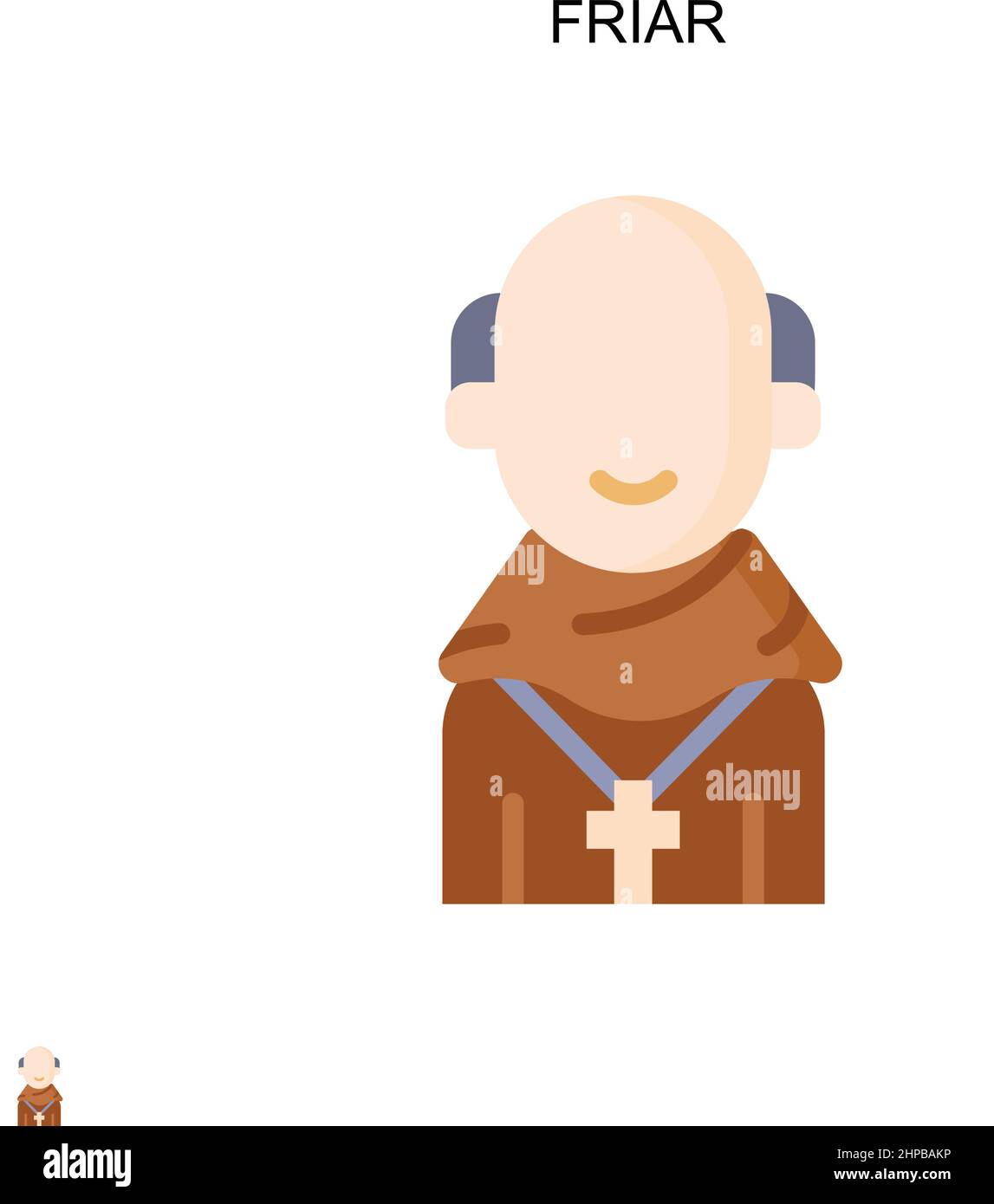 Medieval friar Stock Vector Images - Alamy