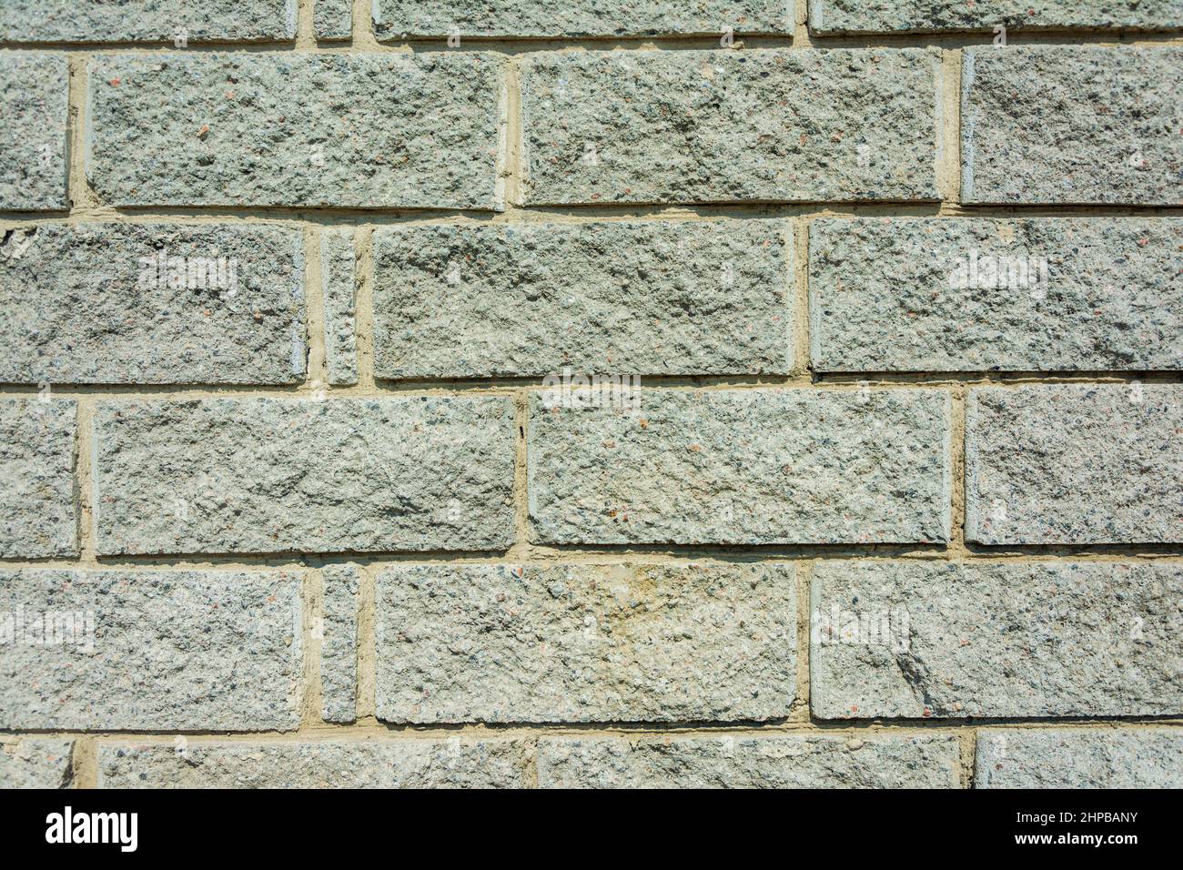 The background of gray brickwork, the texture of an old wall of gray ...