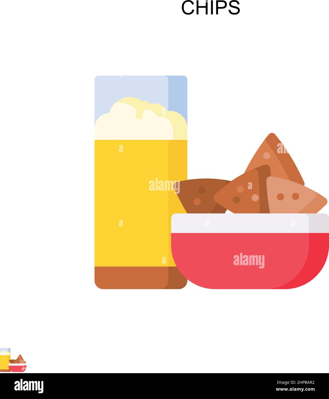 Potato crisps close up Stock Vector Images - Alamy