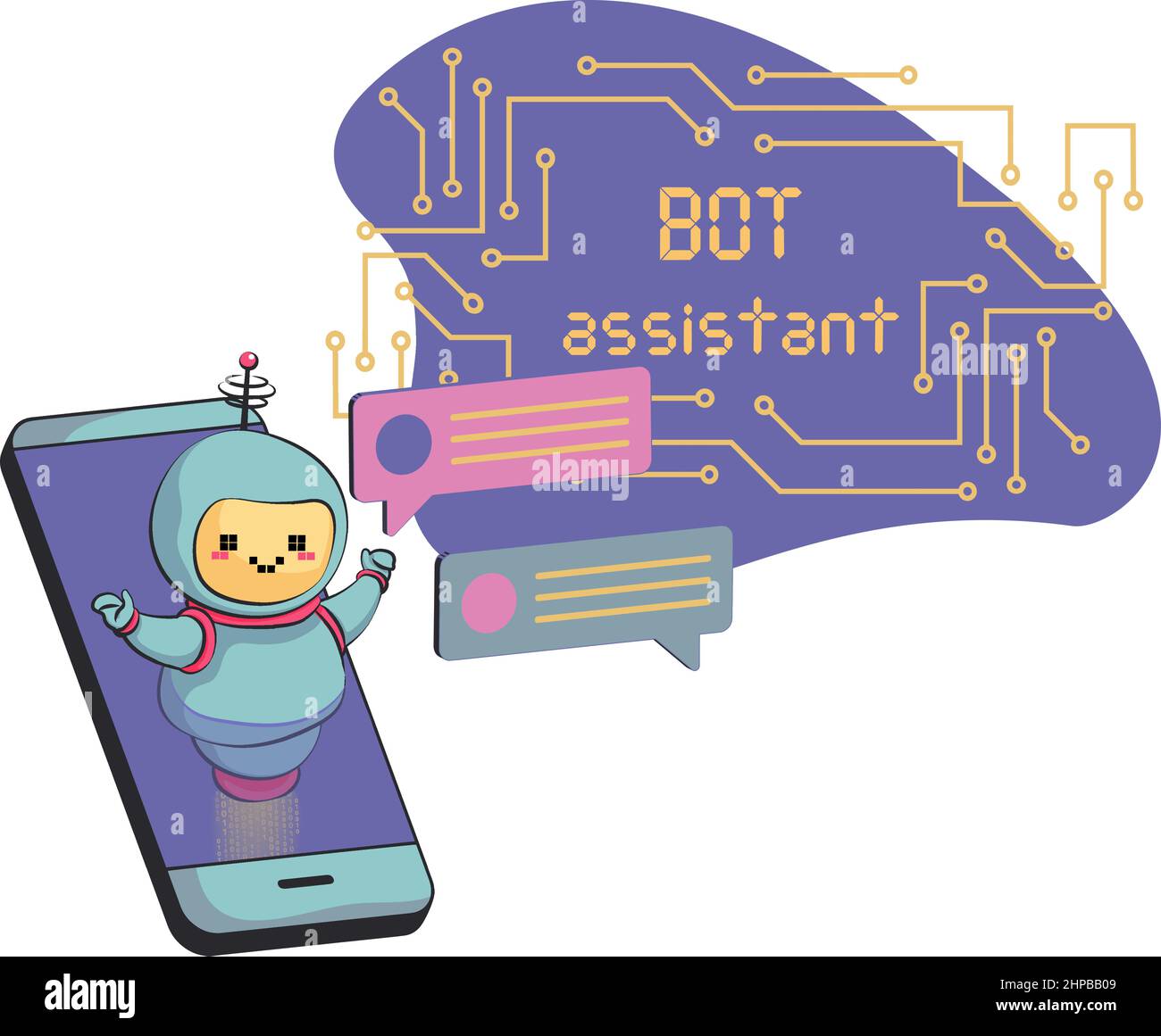 Chatbot Concept Ai Robot Assistant Online Customer Support Chatting With Chatbot App Modern