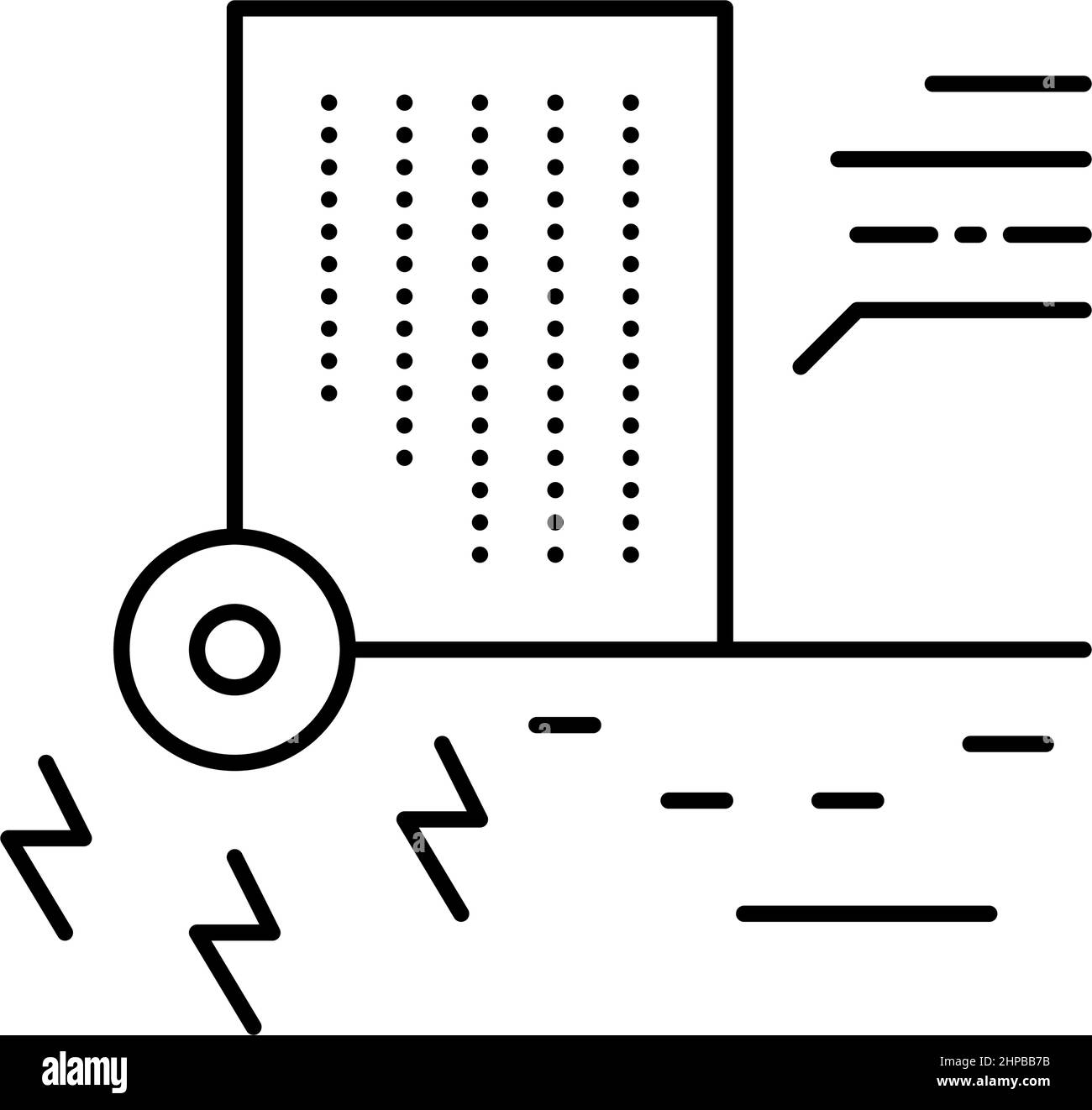 skyscraper seismic resistance line icon vector illustration Stock ...