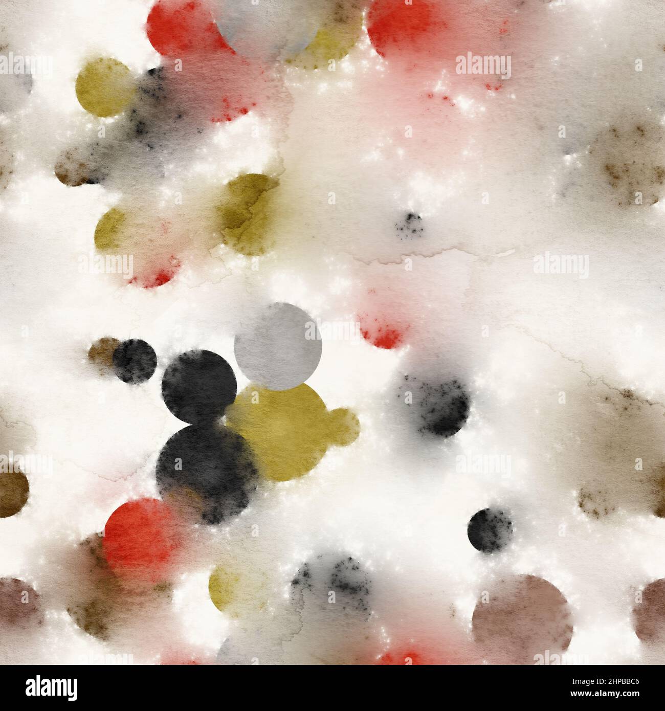 Seamless elegant geo watercolor wet on wet bleed surface pattern design ...