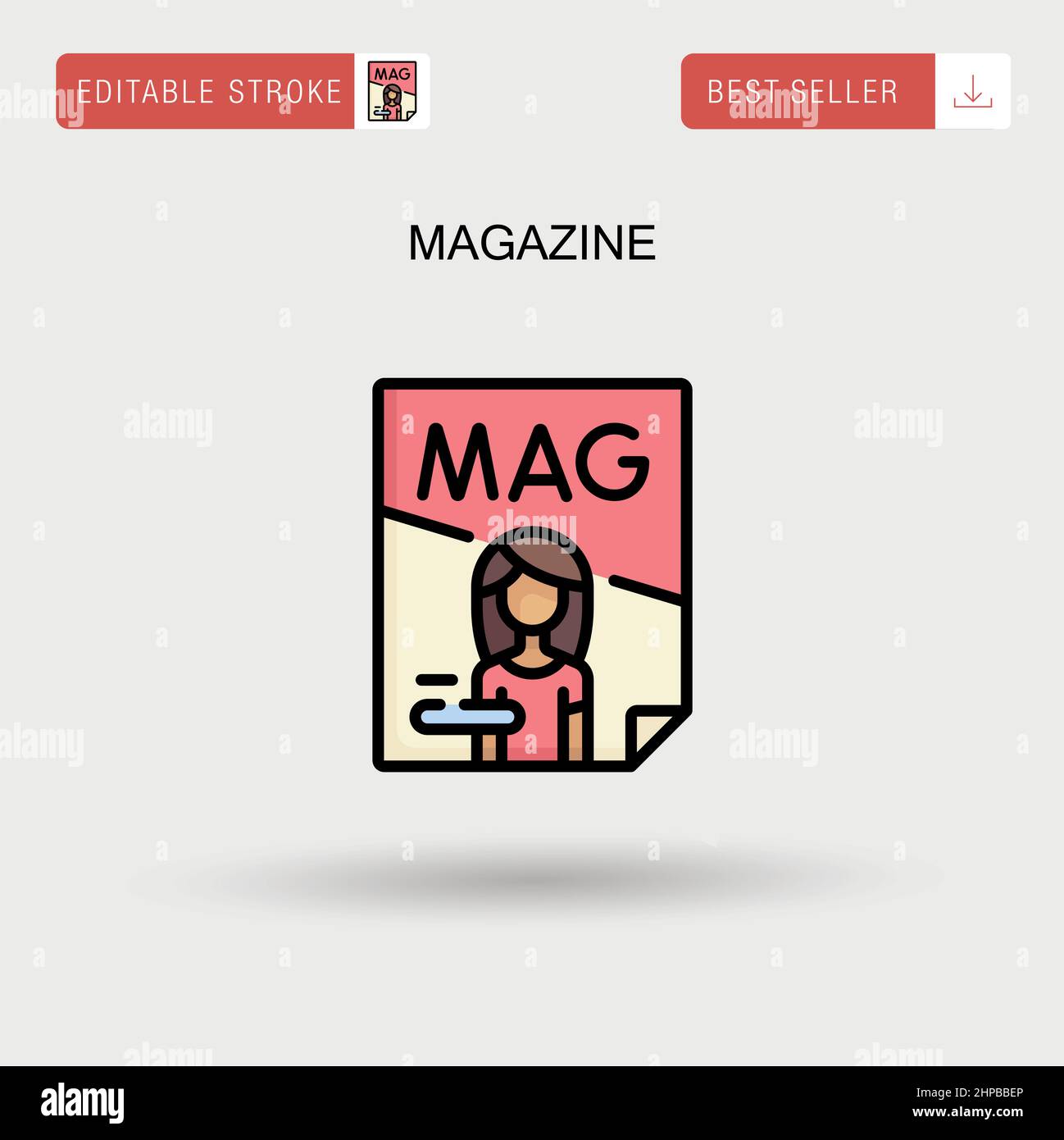 Magazine pile concept Stock Vector Images - Alamy