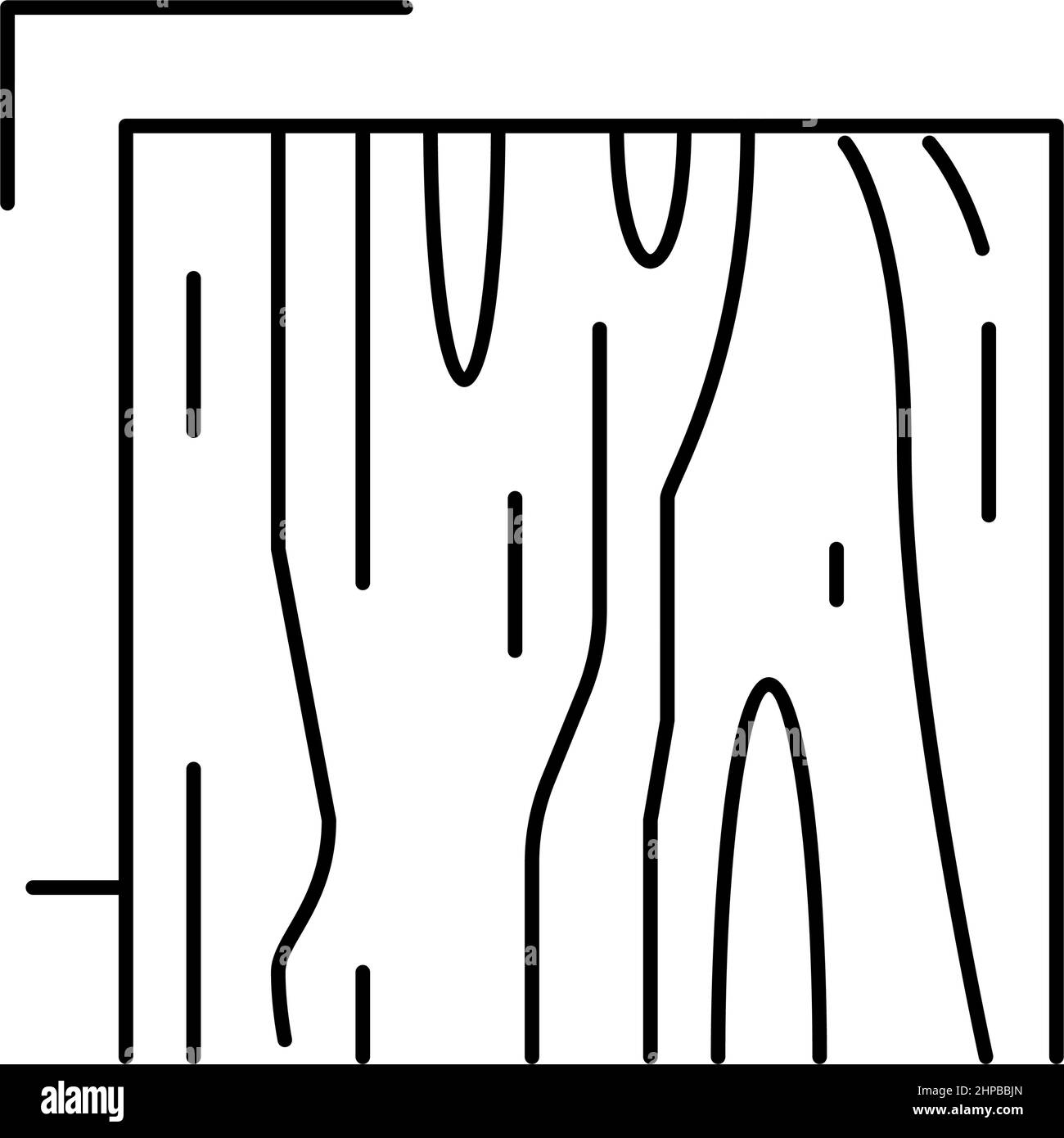 wooden insulation layer line icon vector illustration Stock Vector ...