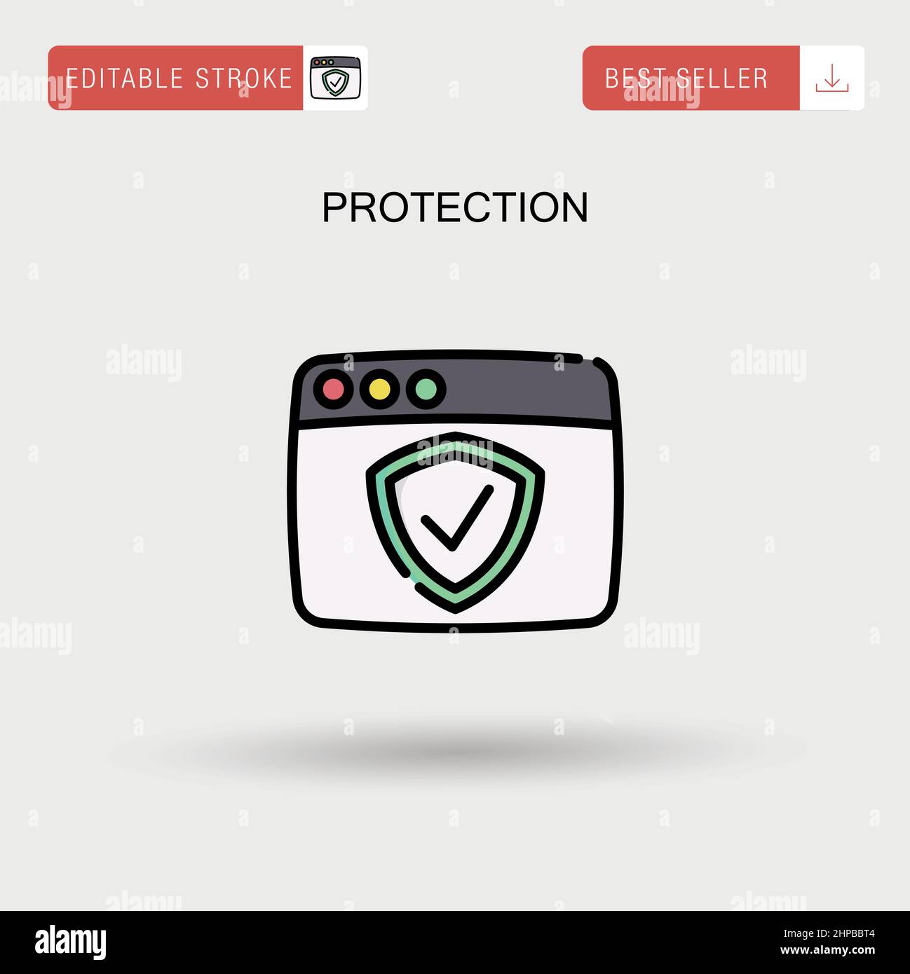 Protection Simple vector icon Stock Vector Image & Art - Alamy