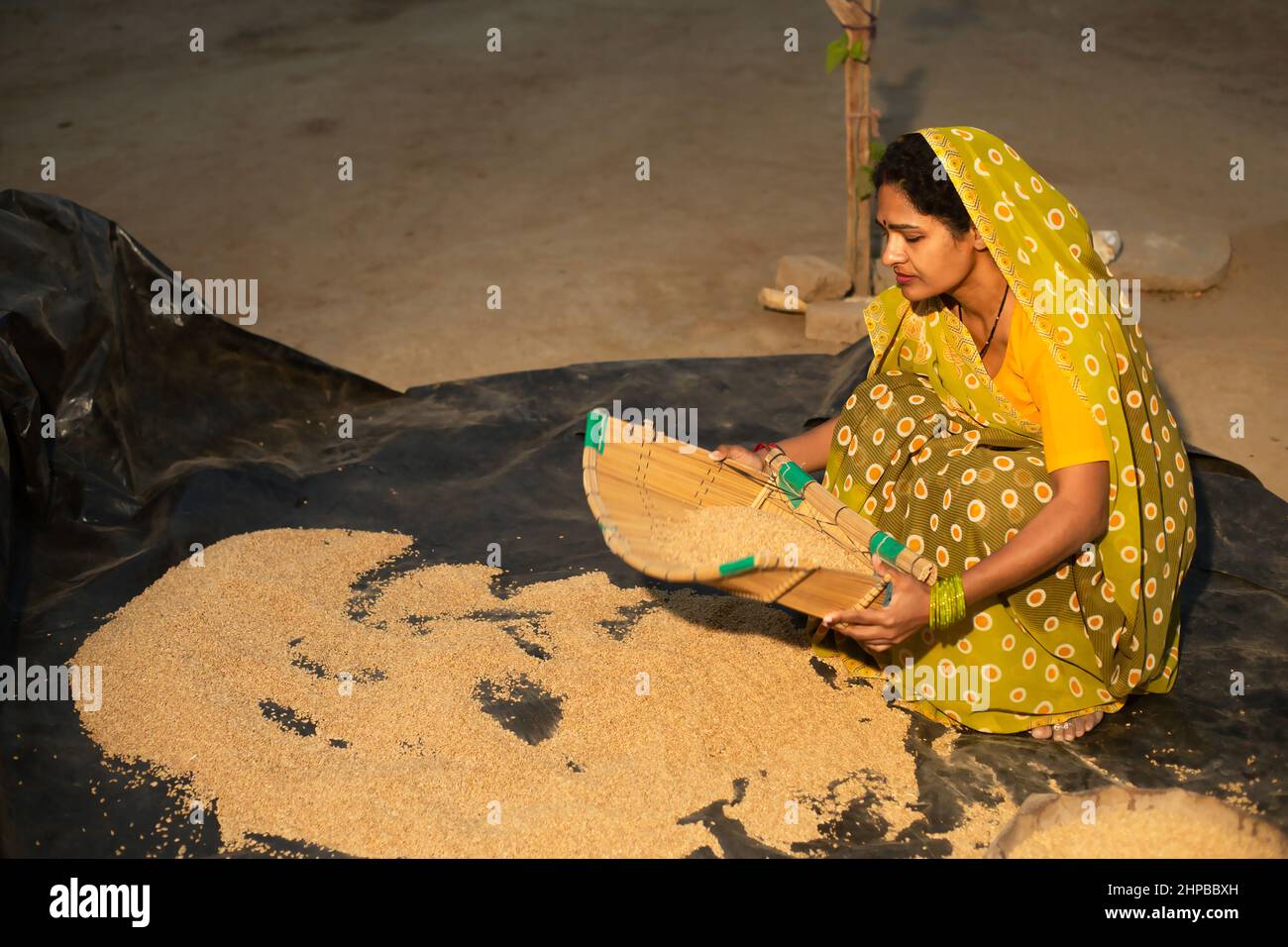 Winnowing basket hi-res stock photography and images - Alamy