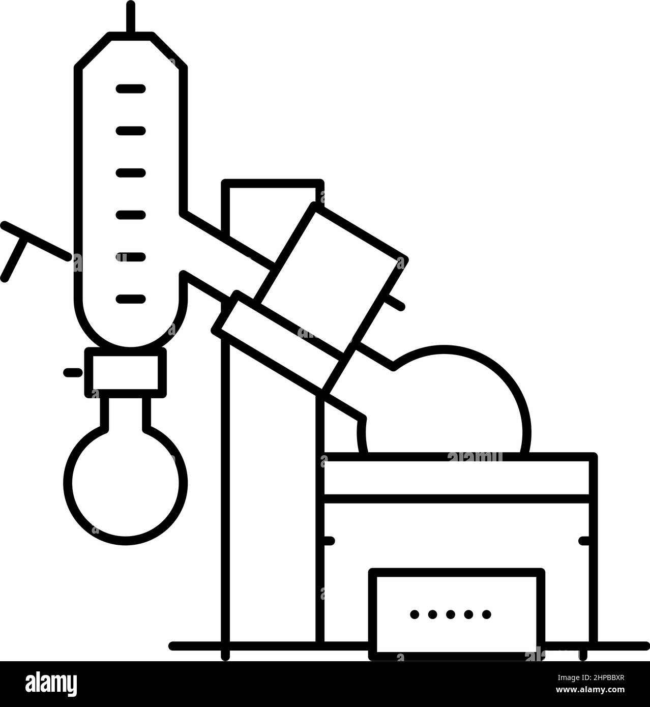 vacuum evaporator line icon vector isolated illustration Stock Vector Image & Art - Alamy
