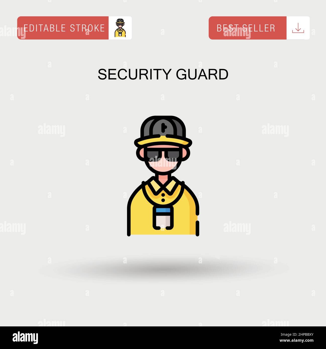 Security guard Stock Vector Images - Alamy