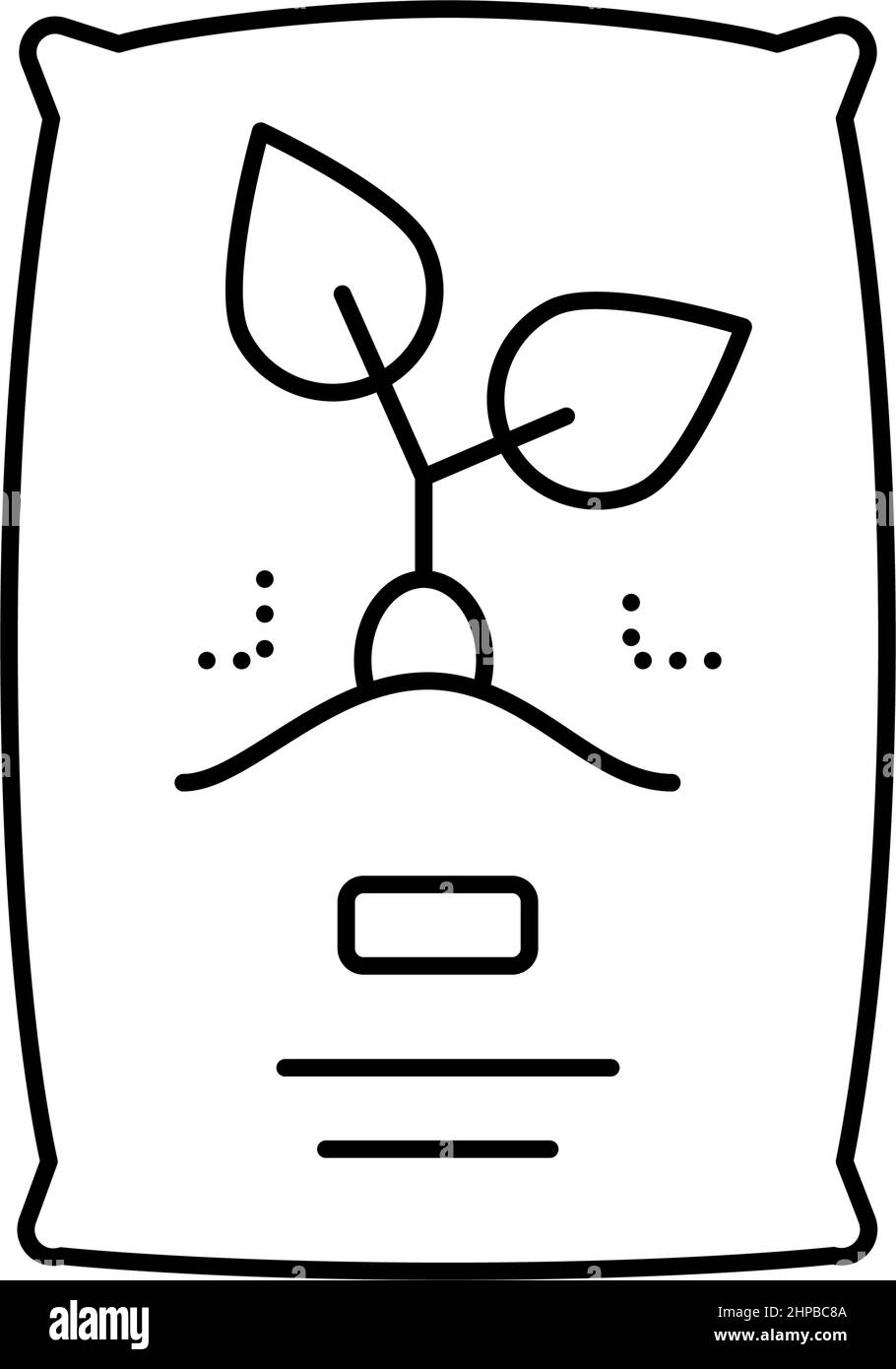 seeds bag line icon vector illustration Stock Vector Image & Art - Alamy