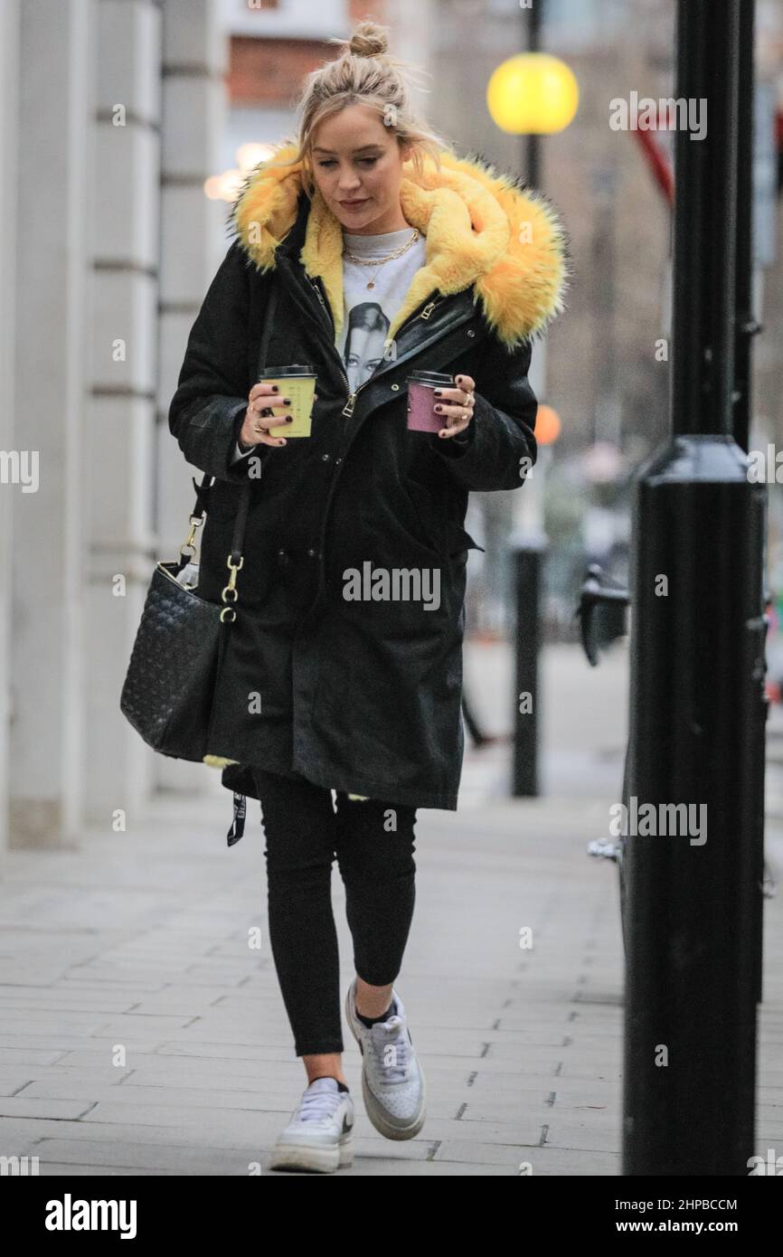 London, UK. 20th Feb, 2022. Laura Whitmore, Irish TV presenter and ...