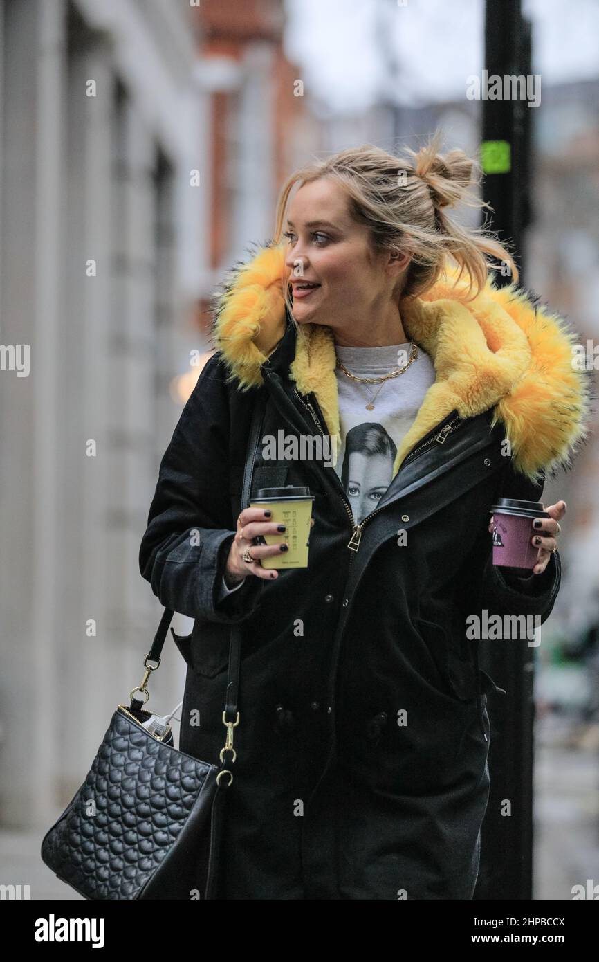 London, UK. 20th Feb, 2022. Laura Whitmore, Irish TV presenter and ...