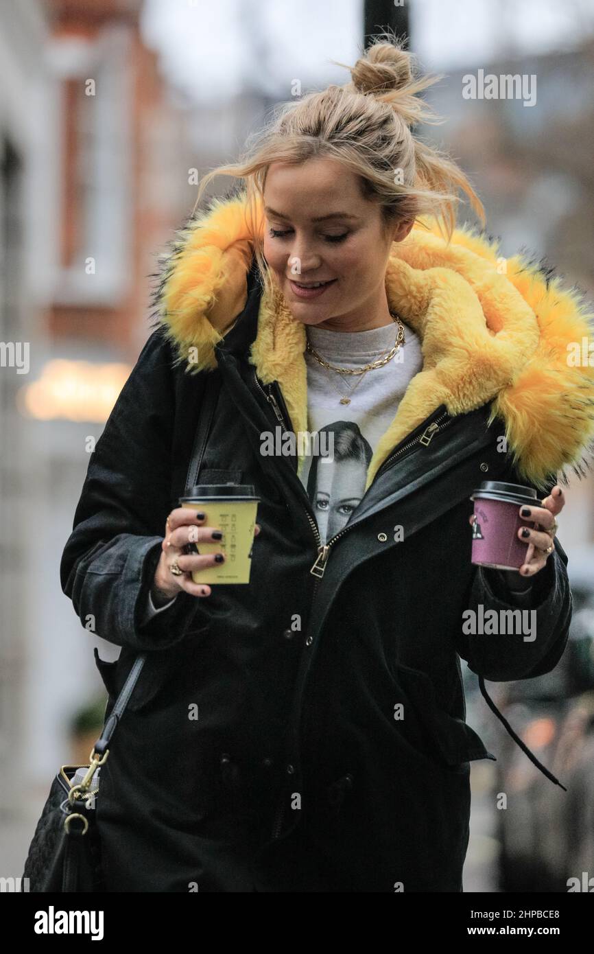 London, UK. 20th Feb, 2022. Laura Whitmore, Irish TV presenter and ...