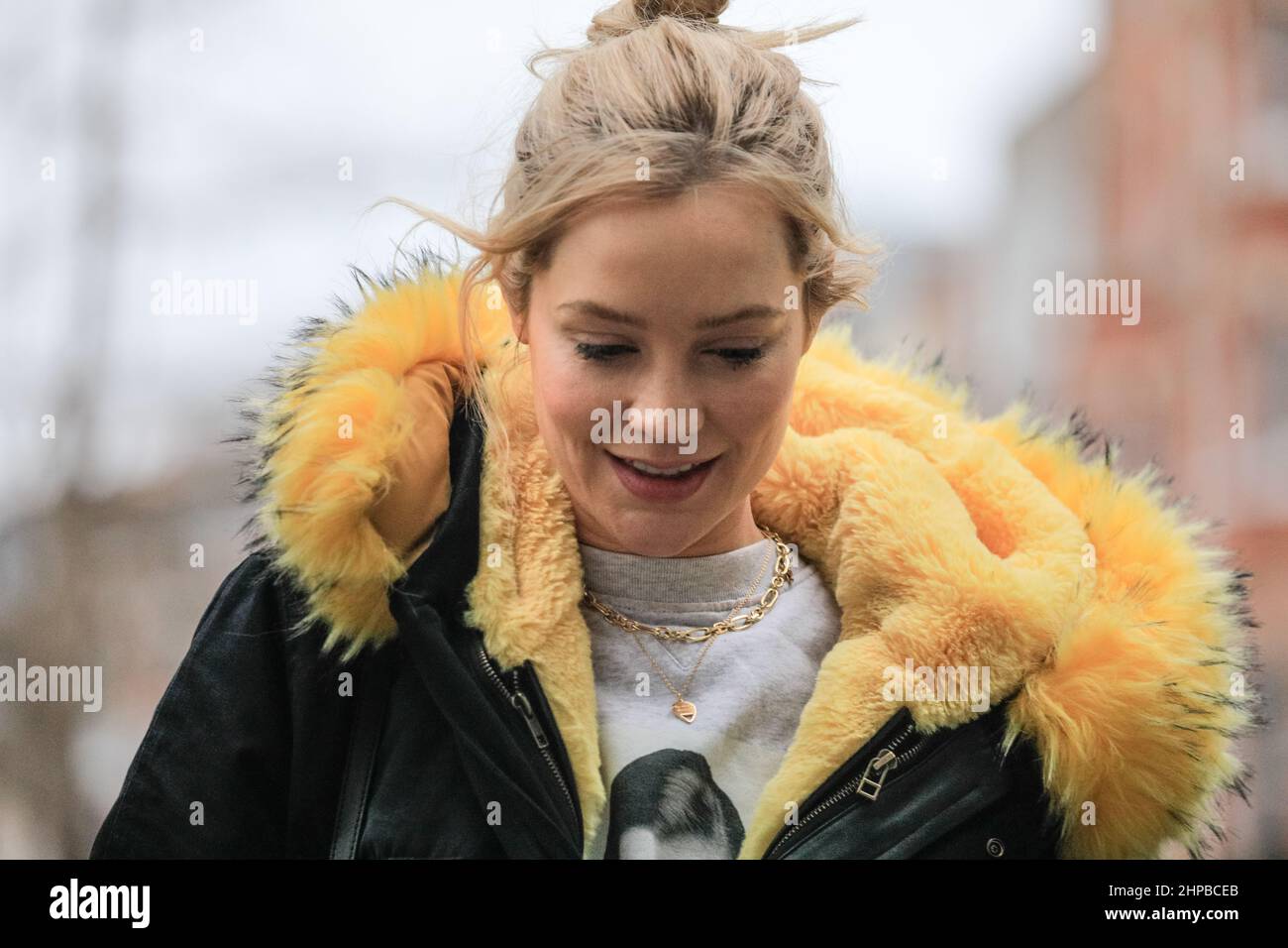 London, UK. 20th Feb, 2022. Laura Whitmore, Irish TV presenter and ...