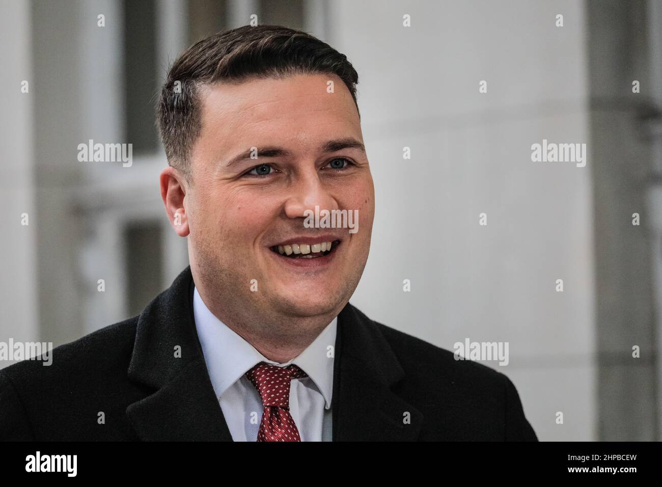 London, UK. 20th Feb, 2022. Wes Streeting, Labour Party politician and ...