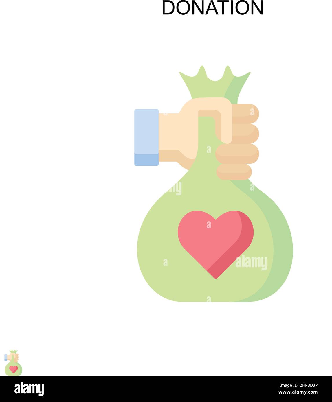 Food donation icon hi-res stock photography and images - Alamy