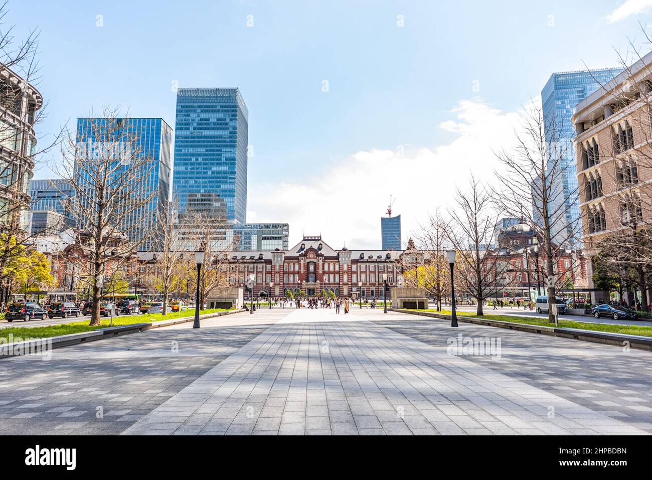 Tokyo, Japan - March 31, 2019: Famous Tokyo Station building exterior ...