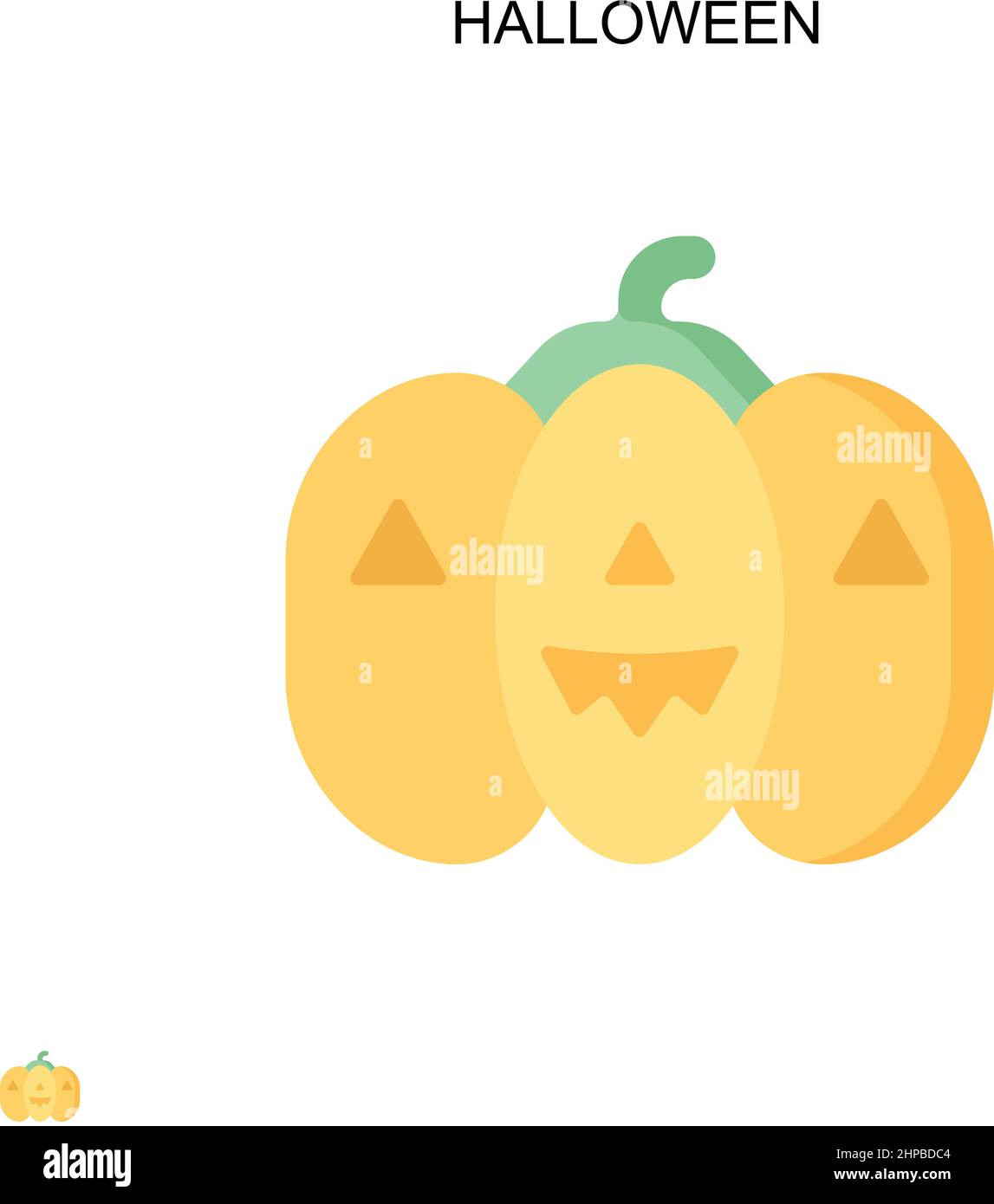 Halloween Simple vector icon. Illustration symbol design template for ...