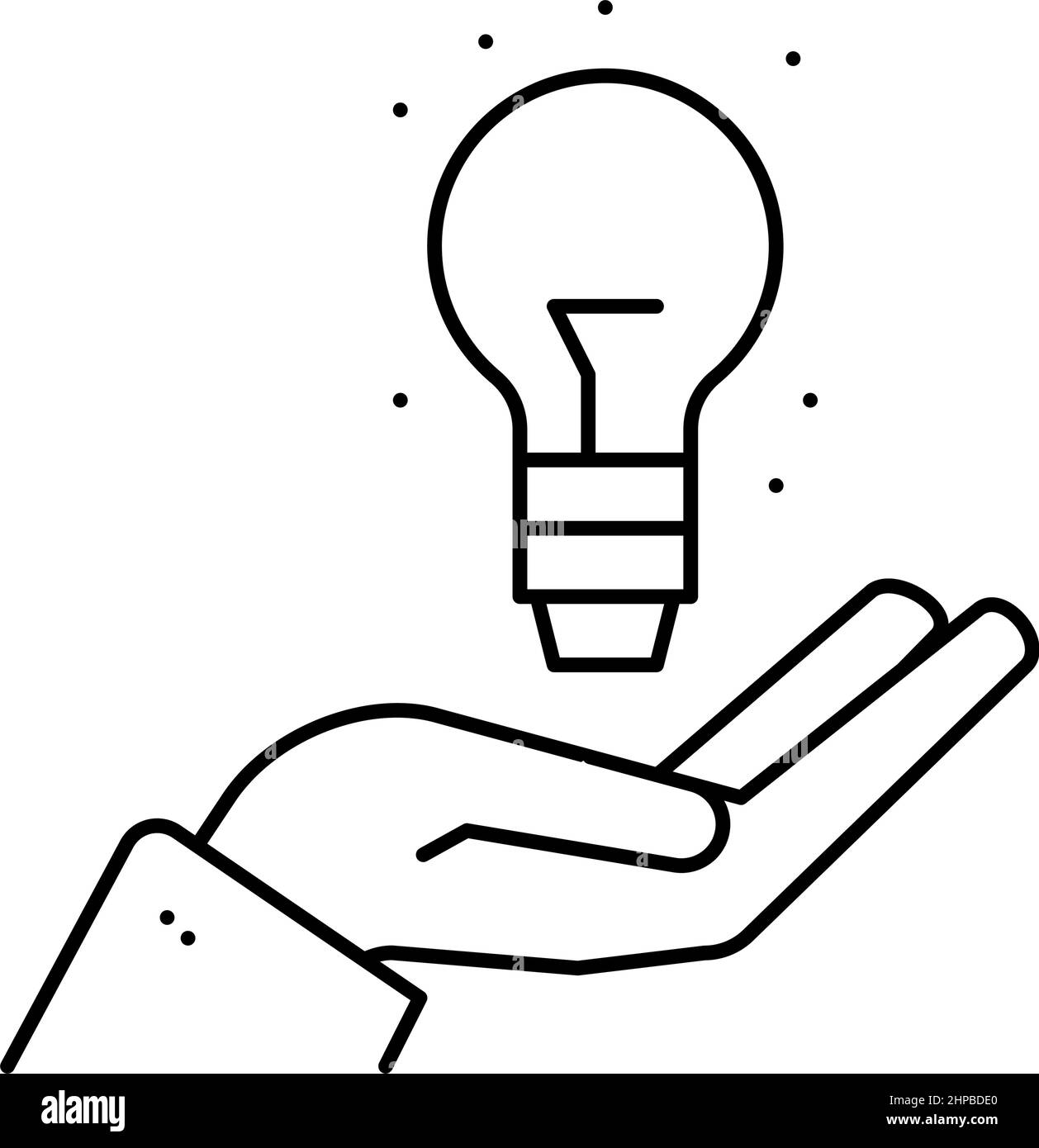 idea work line icon vector black illustration Stock Vector Image & Art ...