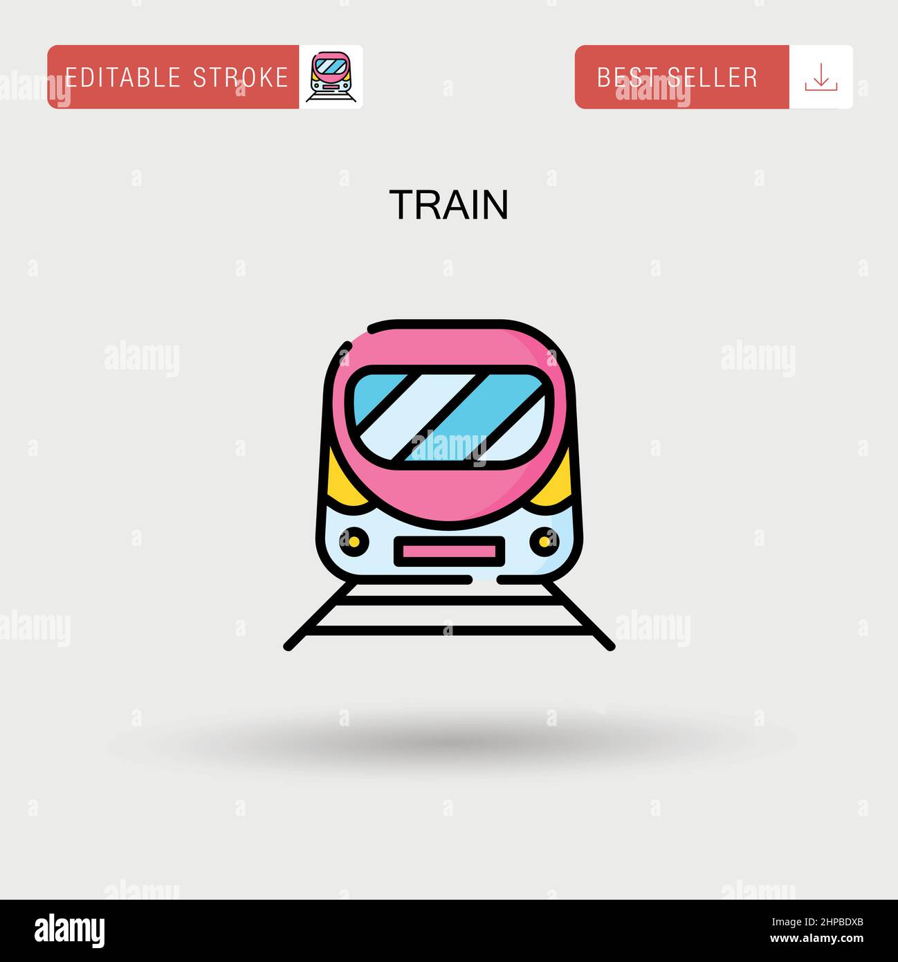 Train Simple vector icon Stock Vector Image & Art - Alamy