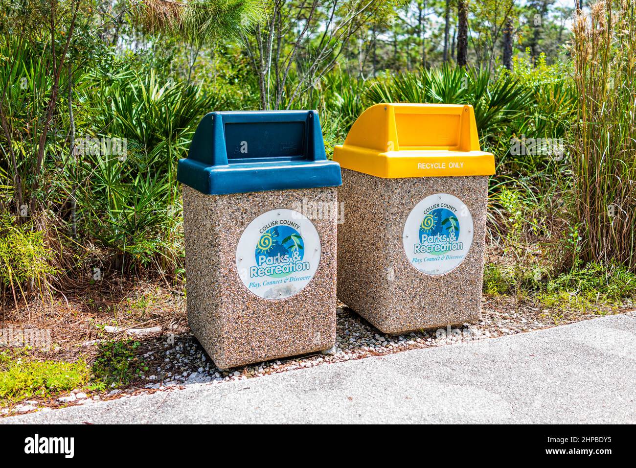 Naples, USA - September 18, 2021: Naples, Florida Coller County parks ...