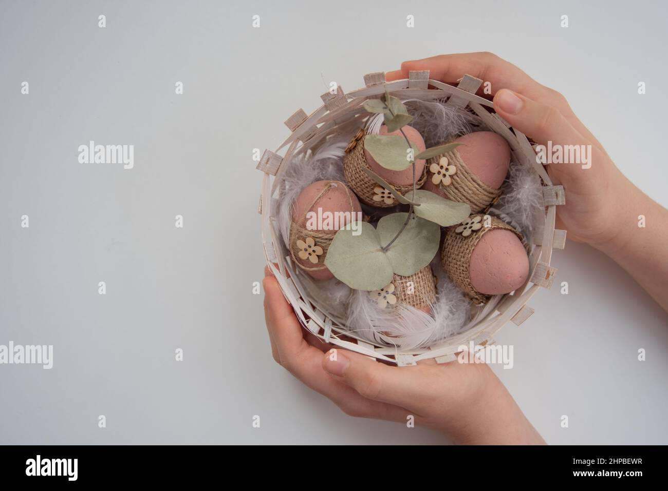 Easter decorations for spring celebration Stock Photo - Alamy