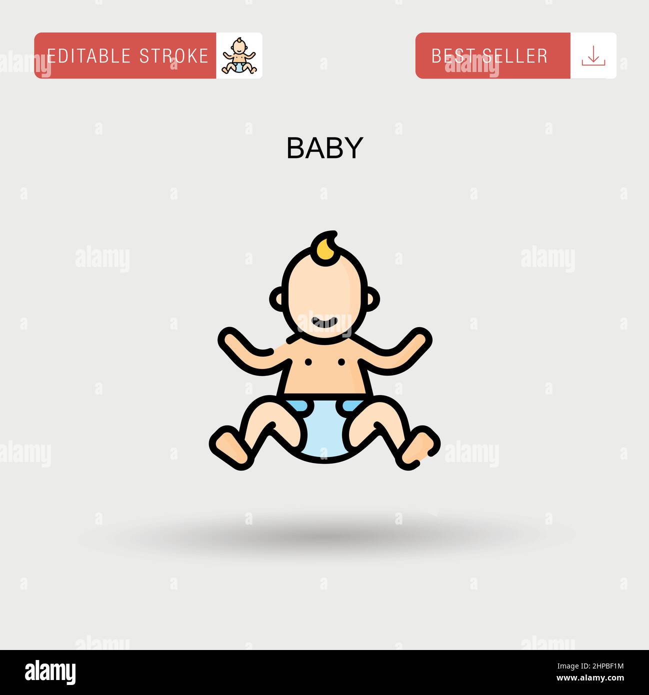 Baby Simple vector icon Stock Vector Image & Art - Alamy
